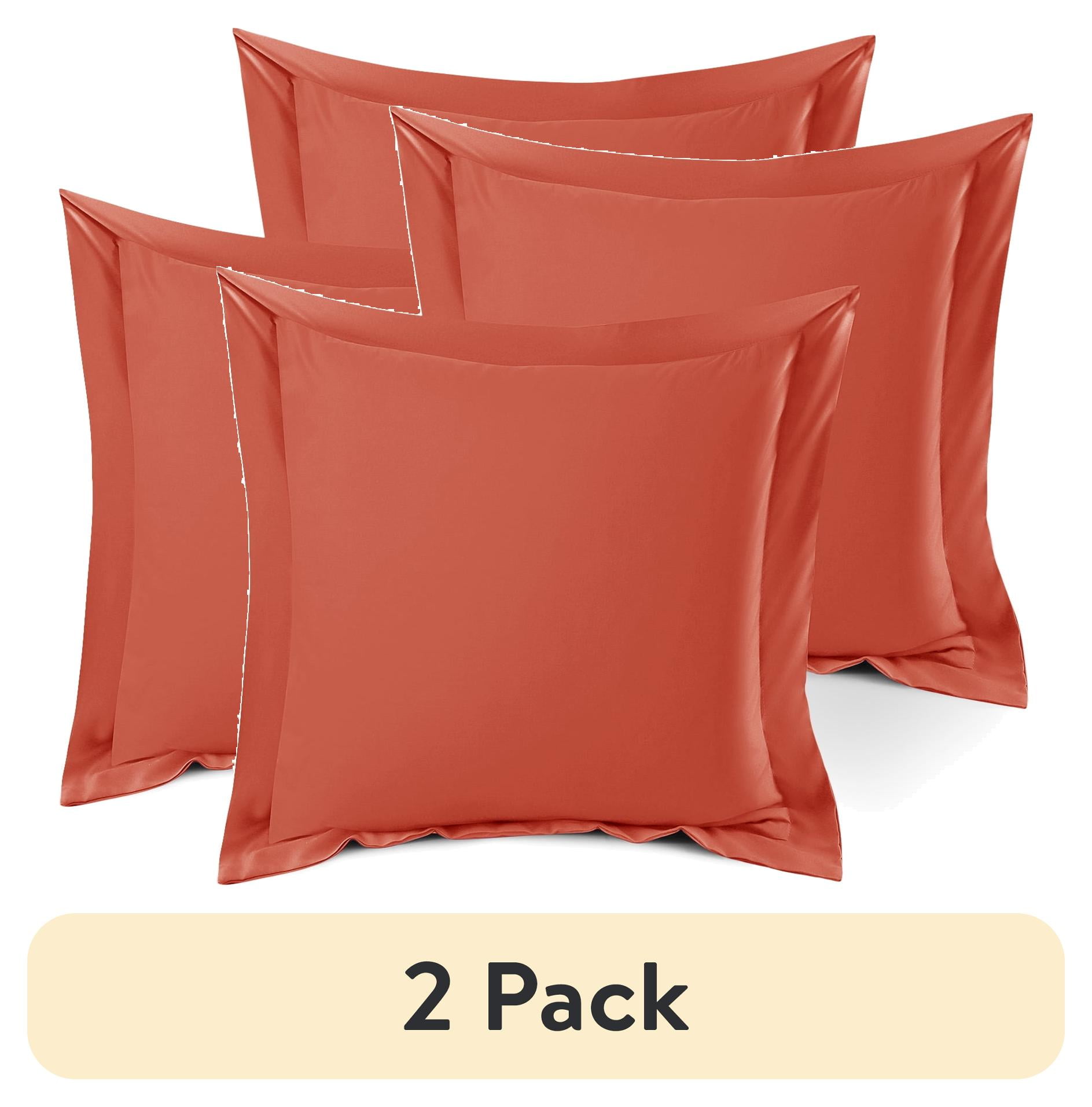 (2 pack) Nestl Pillow Sham Set of 2, Premium 1800 Series Double Brushed ...