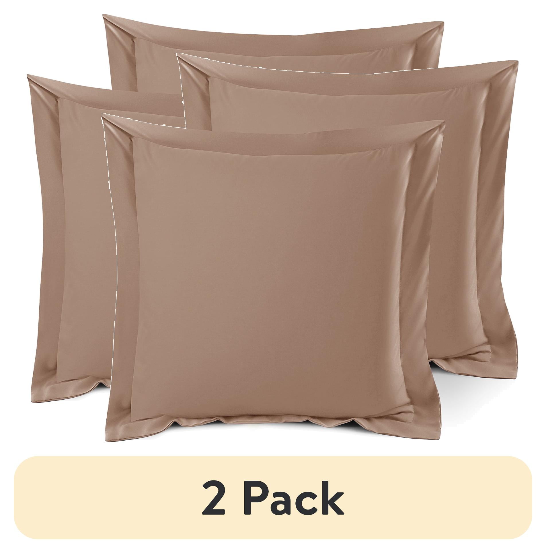 (2 pack) Nestl Pillow Sham Set of 2, Premium 1800 Series Double Brushed ...