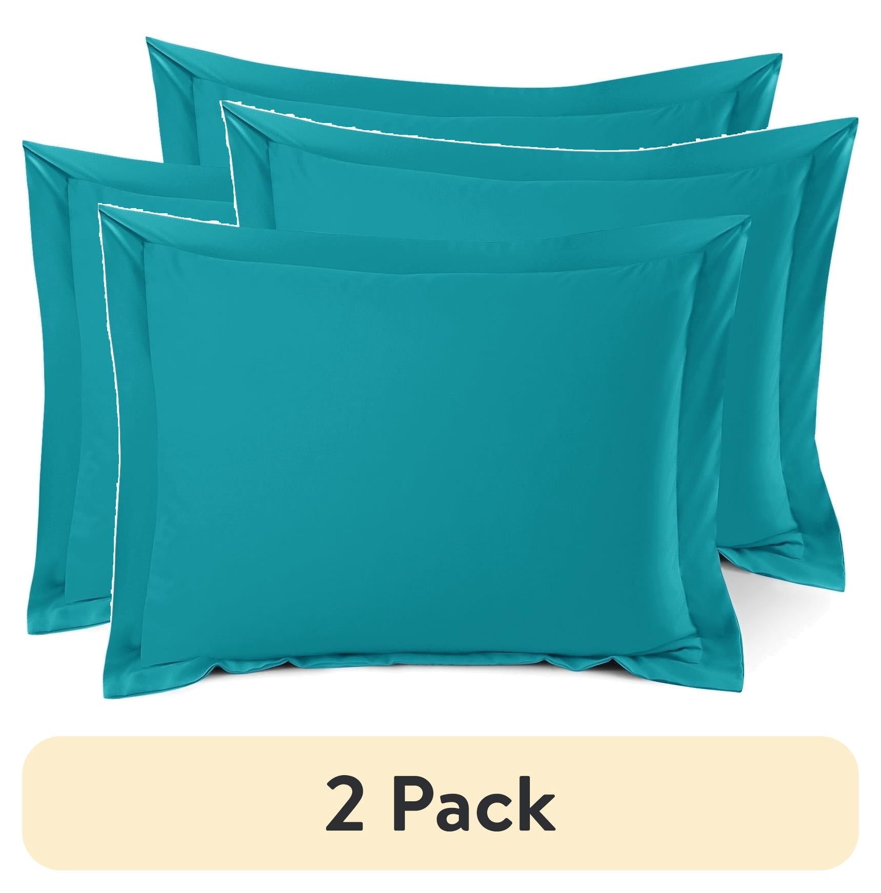 (2 pack) Nestl Pillow Sham Set of 2, Premium 1800 Series Double Brushed ...