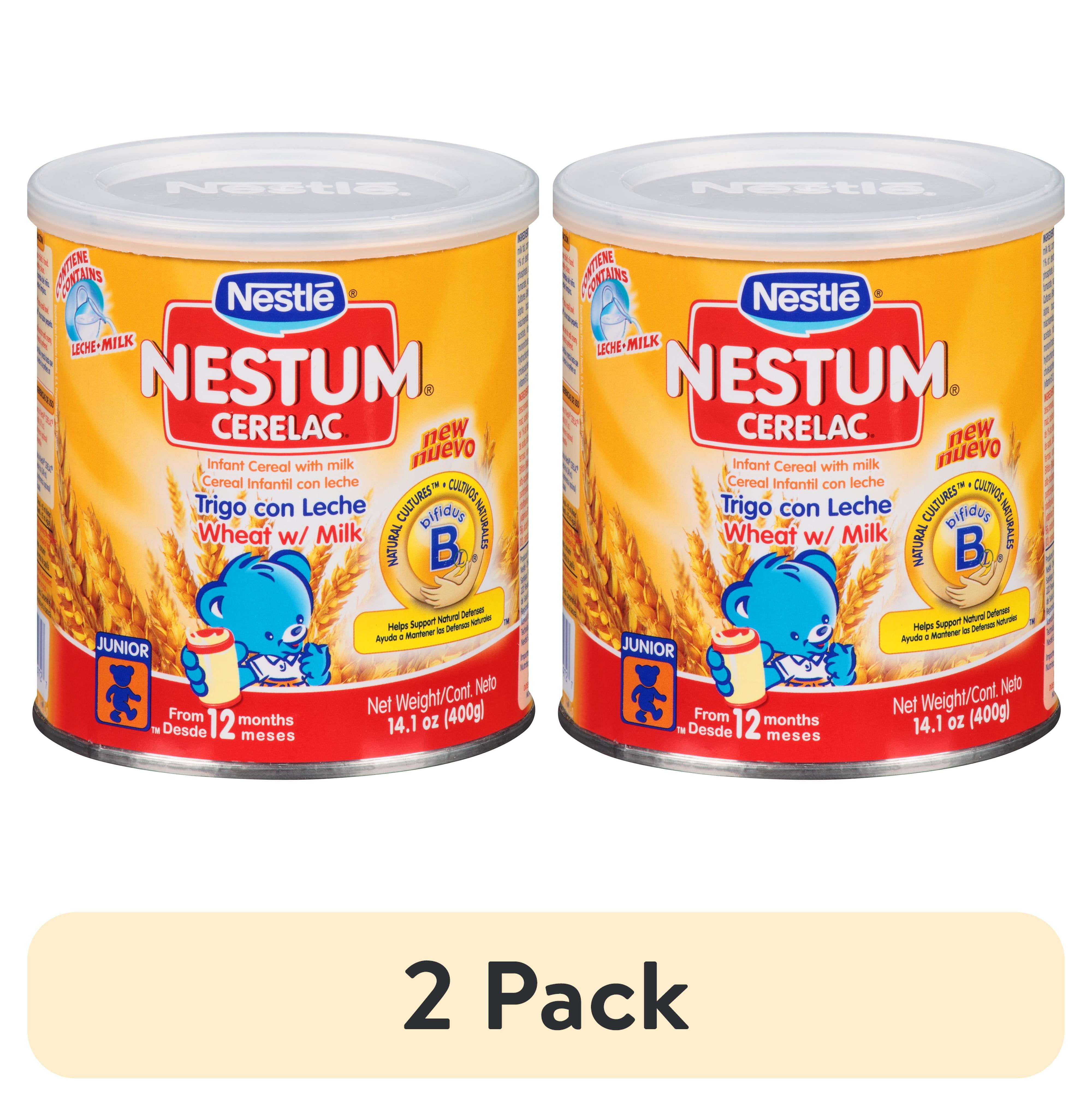 (2 pack) Nestle Nestum Cerelac Wheat Infant Cereal with Milk 14.1 oz ...