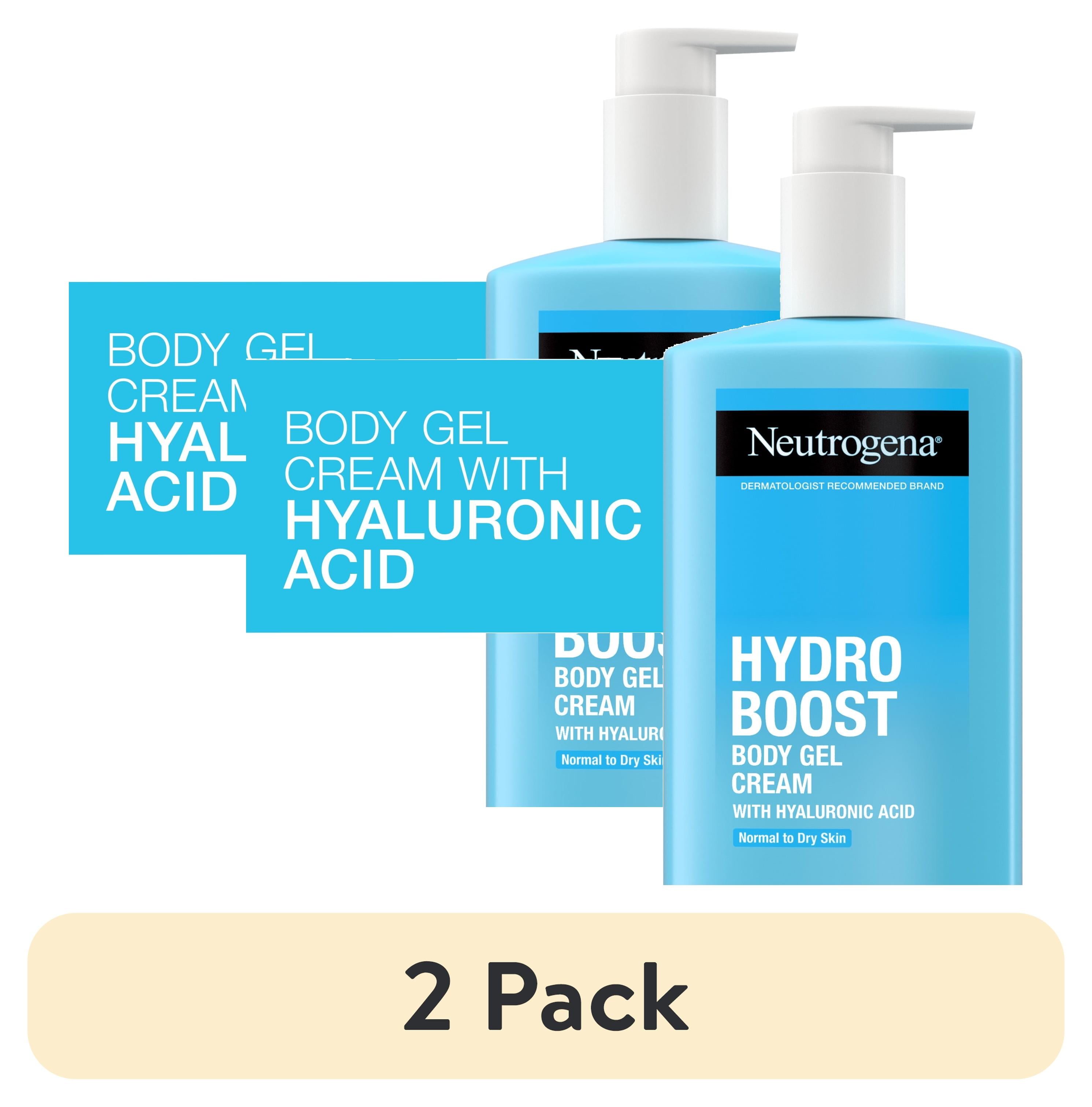 (2 pack) Neutrogena Hydro Boost Body Gel Cream with Hyaluronic Acid, 16 ...