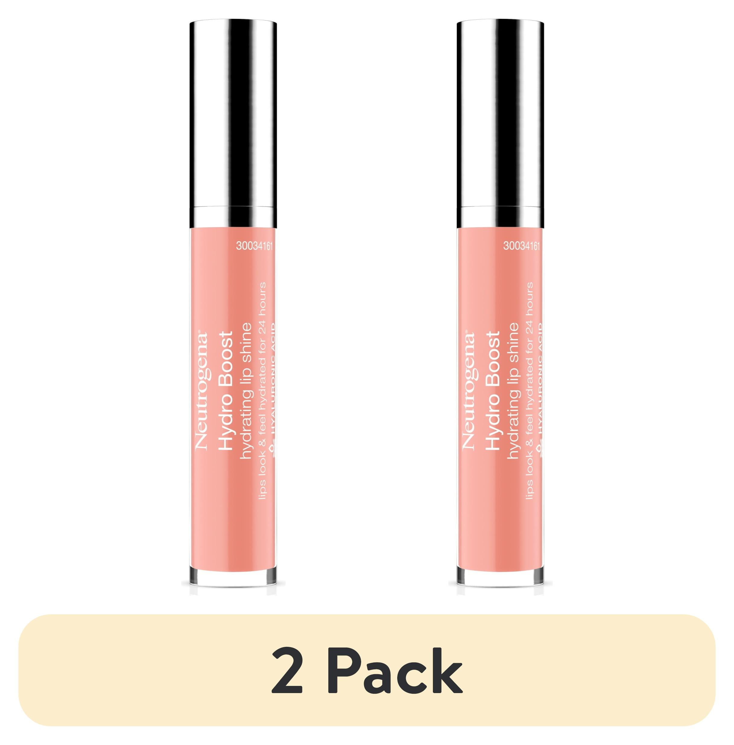 (2 pack) Neutrogena Hydro Boost Moisturizing Lip Gloss, Ballet Pink, 0. ...