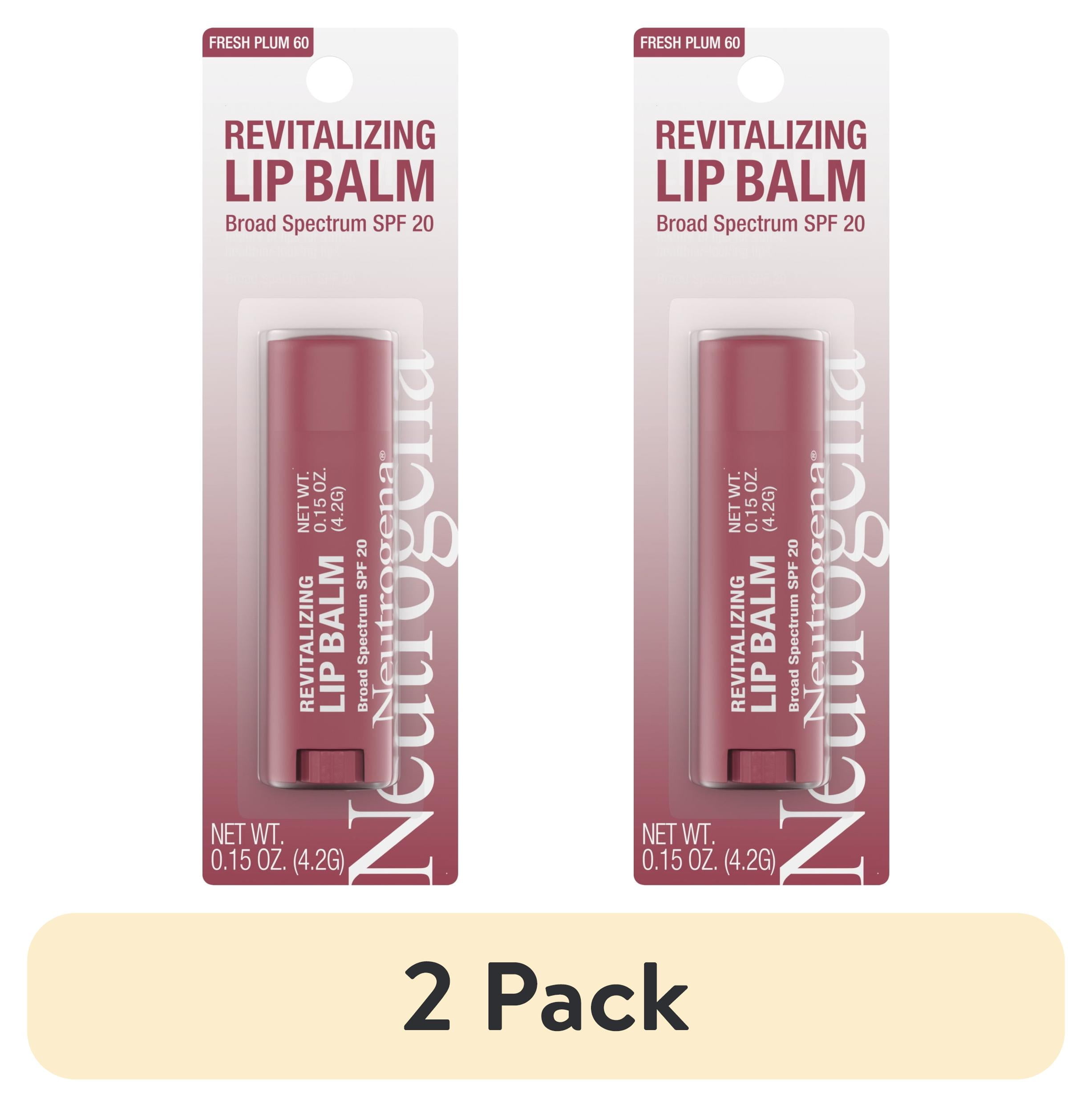 (2 pack) Neutrogena Revitalizing Tinted Lip Balm, SPF 20, Sheer Fresh ...