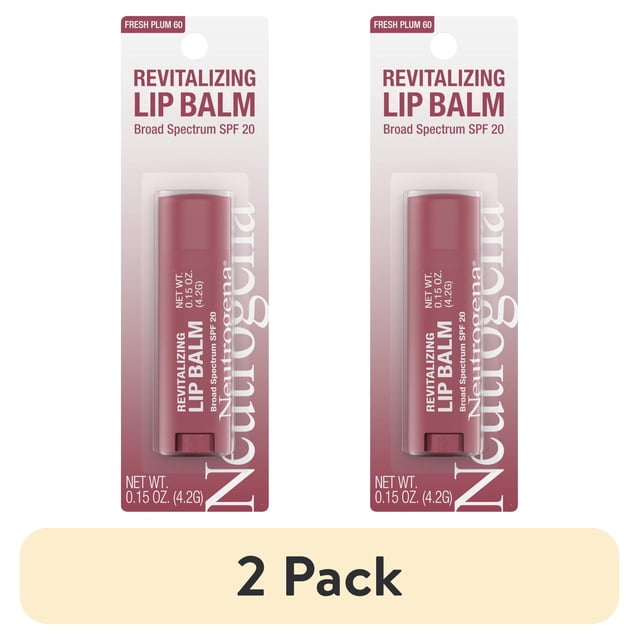 (2 pack) Neutrogena Revitalizing Tinted Lip Balm, SPF 20, Sheer Fresh ...