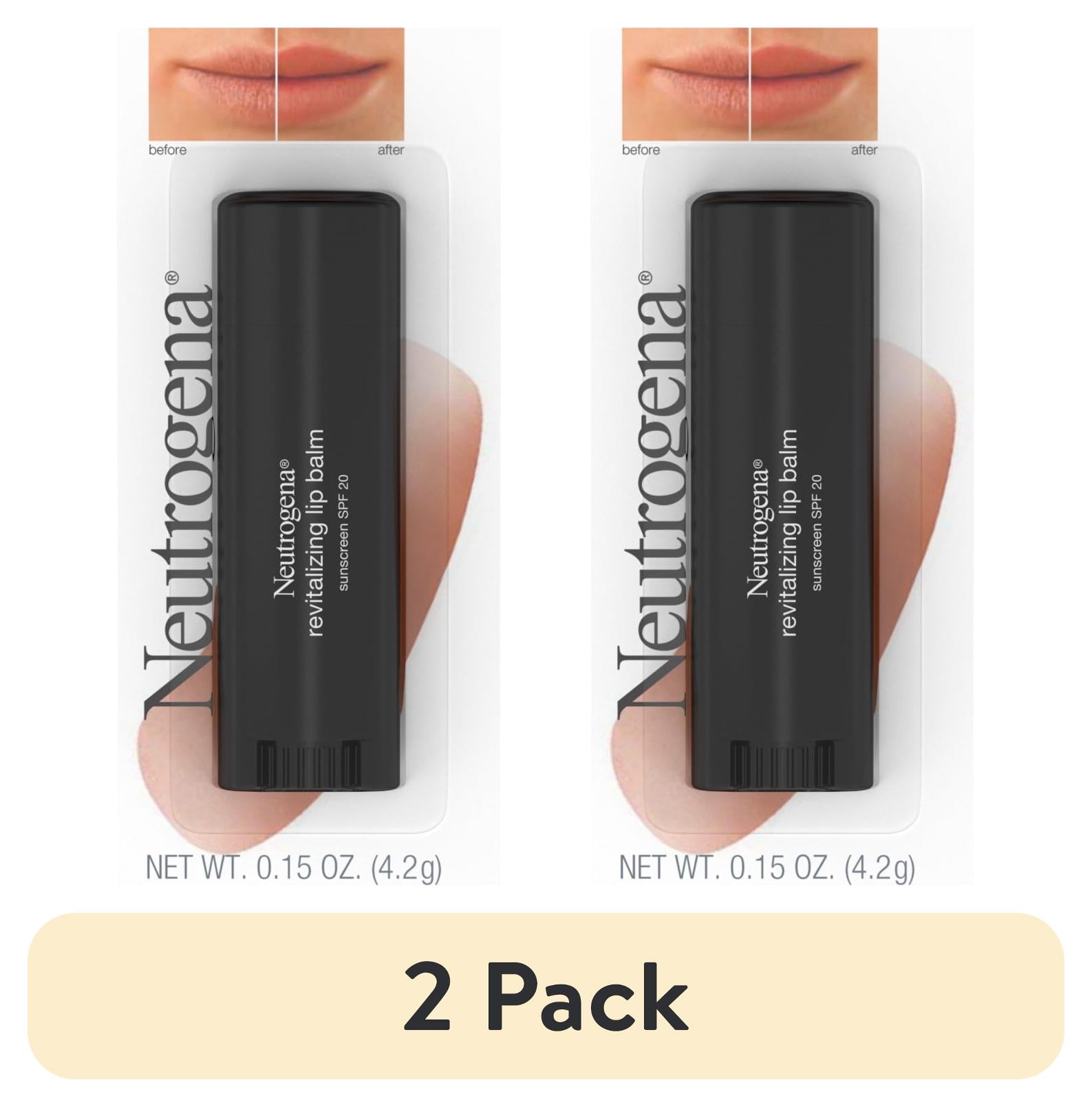(2 pack) Neutrogena Revitalizing Tinted Lip Balm, SPF 20, Sheer Soft ...