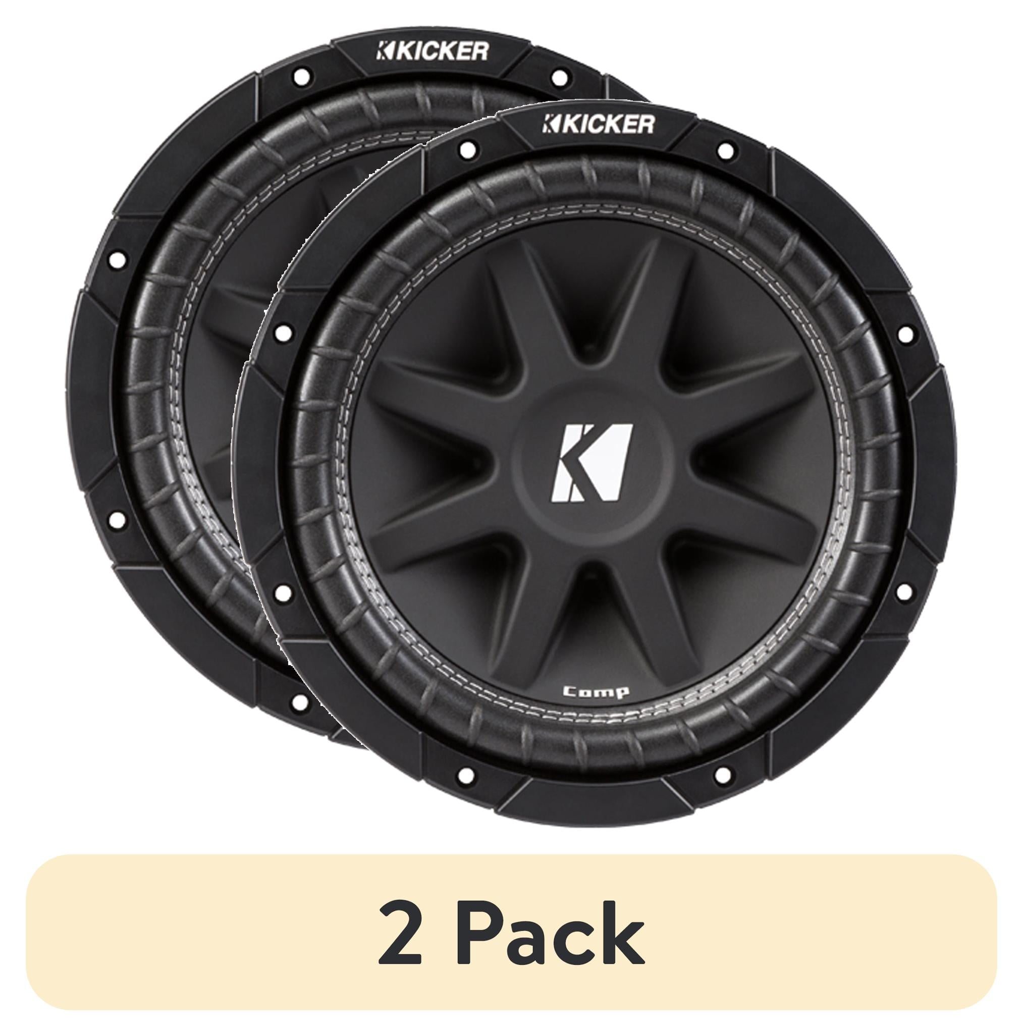 (2 pack) New Kicker 43C104 10-inch 300 Watts Max Power Single 4 Ohm Car ...