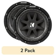Kicker Dual 10-inch CompC Subwoofers, Vented Enclosure, 2-Ohm, 1200W ...