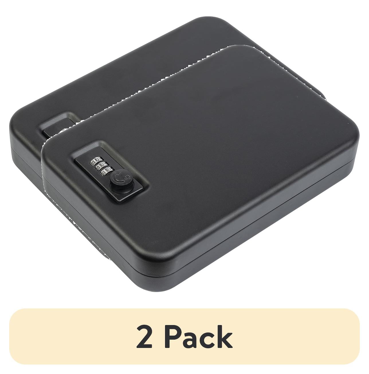 (2 pack) New Machir Portable Mini Storage Steel Handgun Safe ...