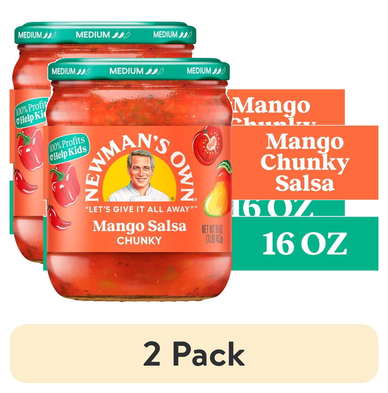 (2 pack) Newmans Own 16z Mango Salsa - Walmart.com