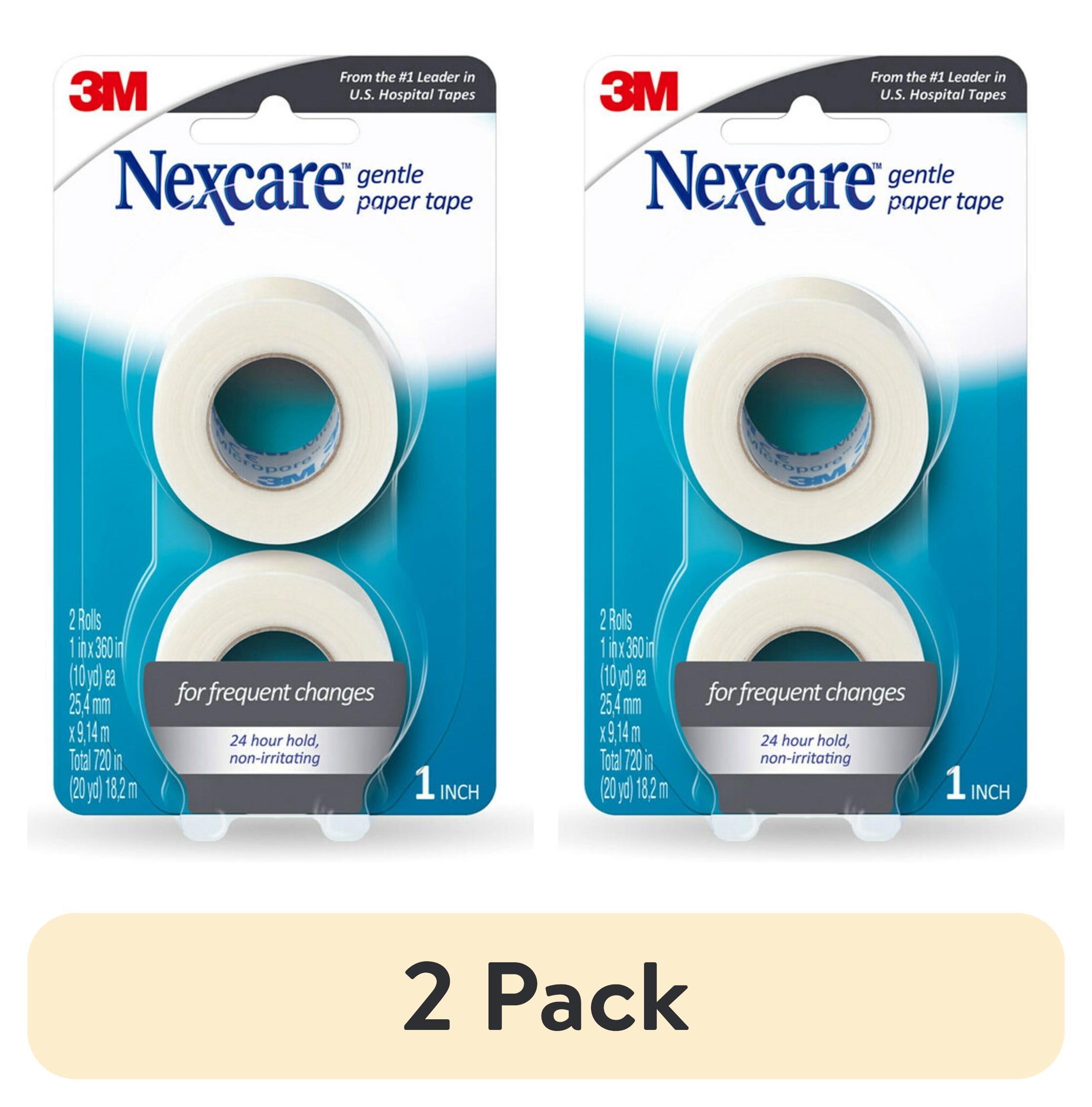 (2 pack) Nexcare Gentle Paper First Aid Tape, Hospital Grade, 1 in x 10 ...