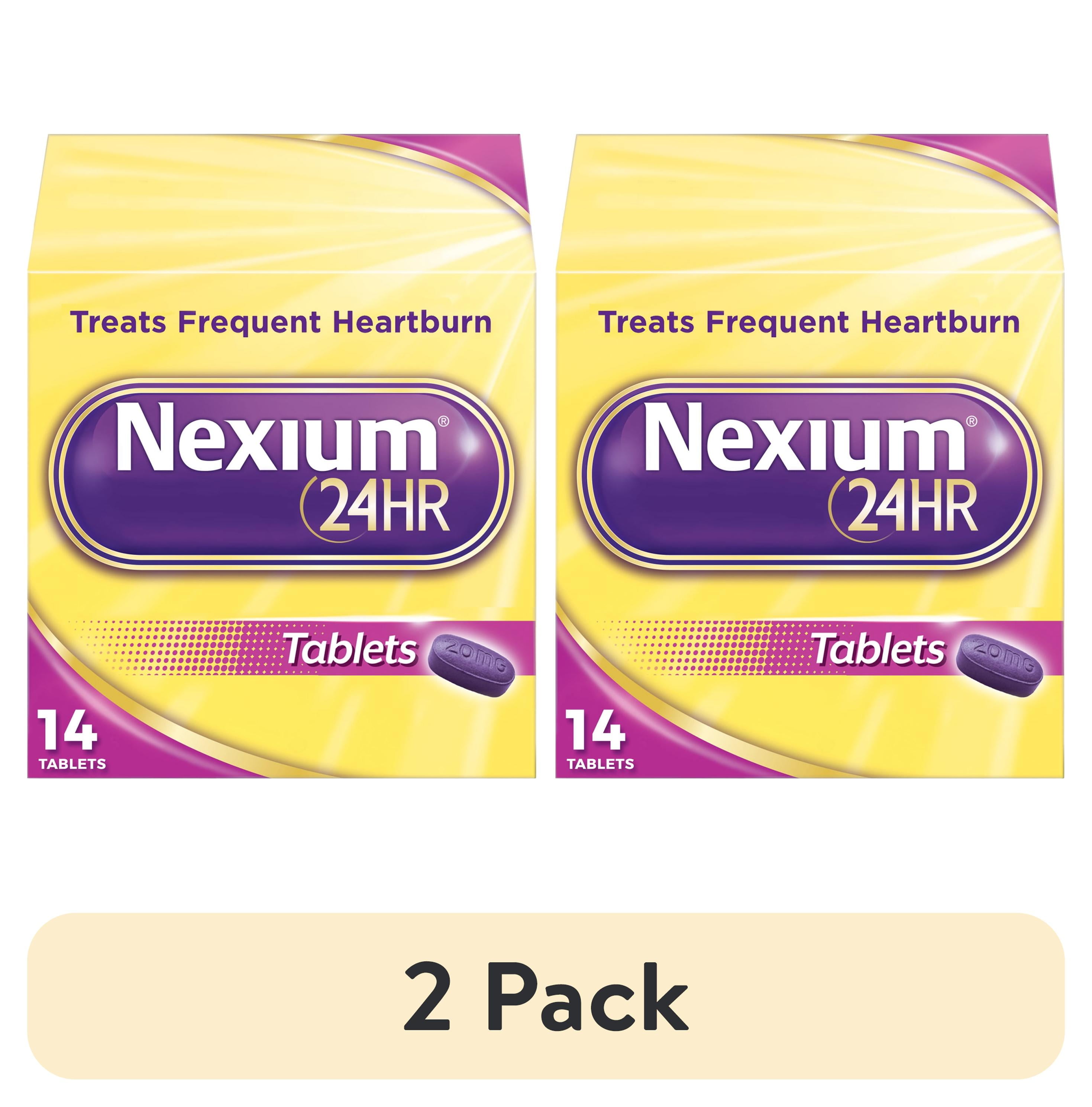 (2 pack) Nexium 24HR Acid Reducer Heartburn Relief Tablets With ...
