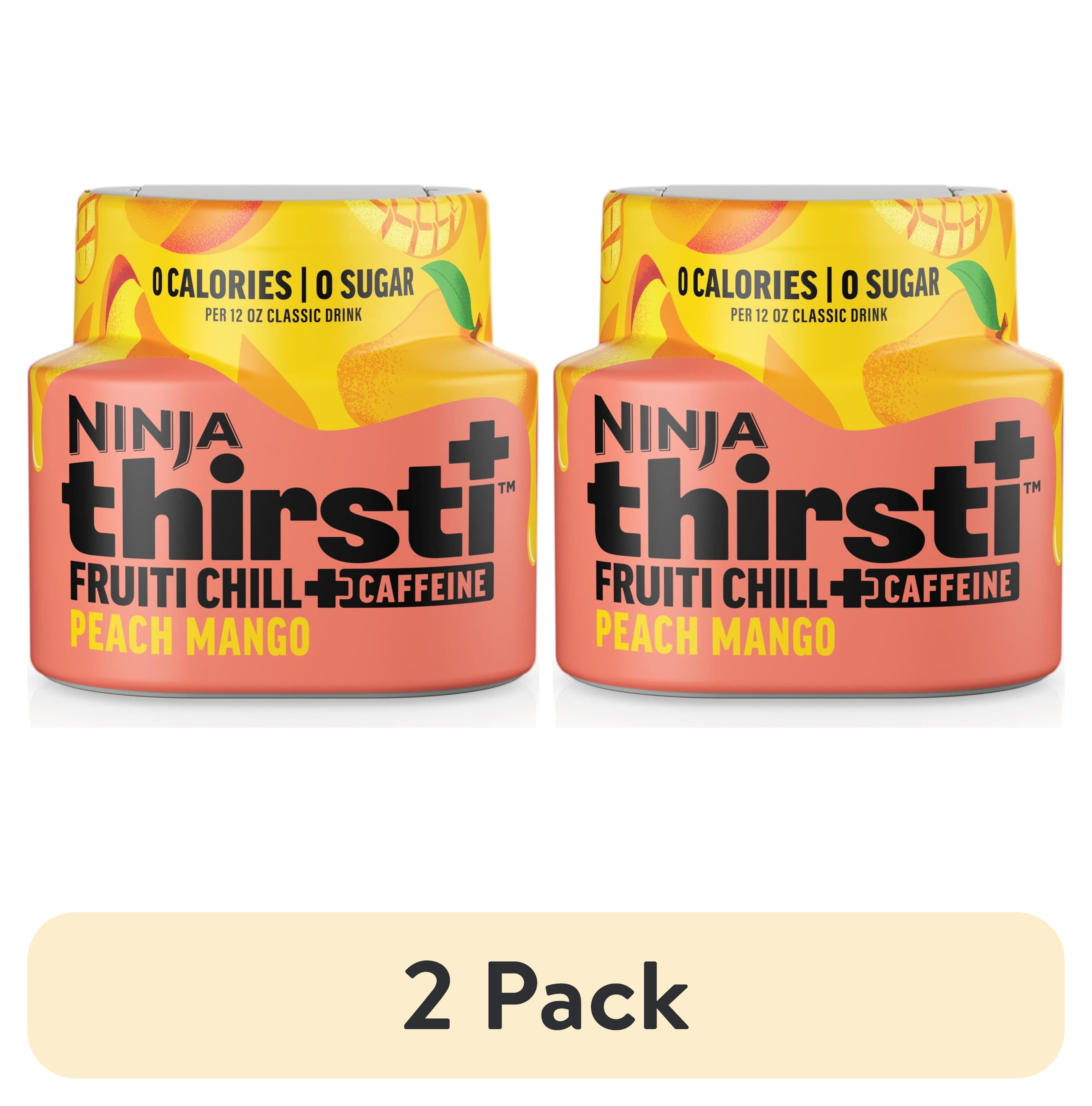 Ninja Thirsti FRUITI CHILL Peach Mango Drops - 50mg Caffeine - Walmart.com