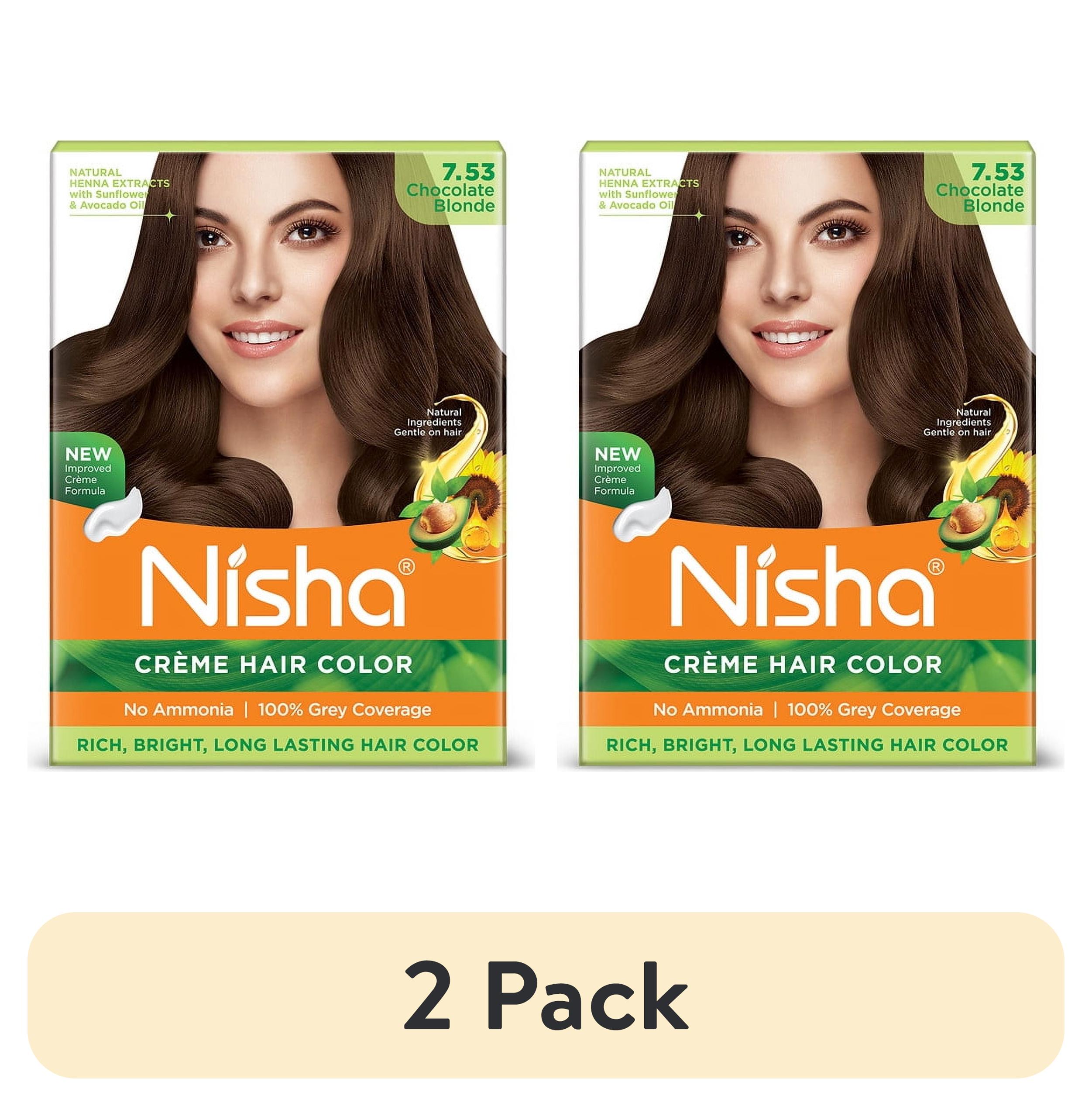 (2 pack) Nisha Creme Hair Color, Permanent Blonde Hair Dye Color, 100% ...