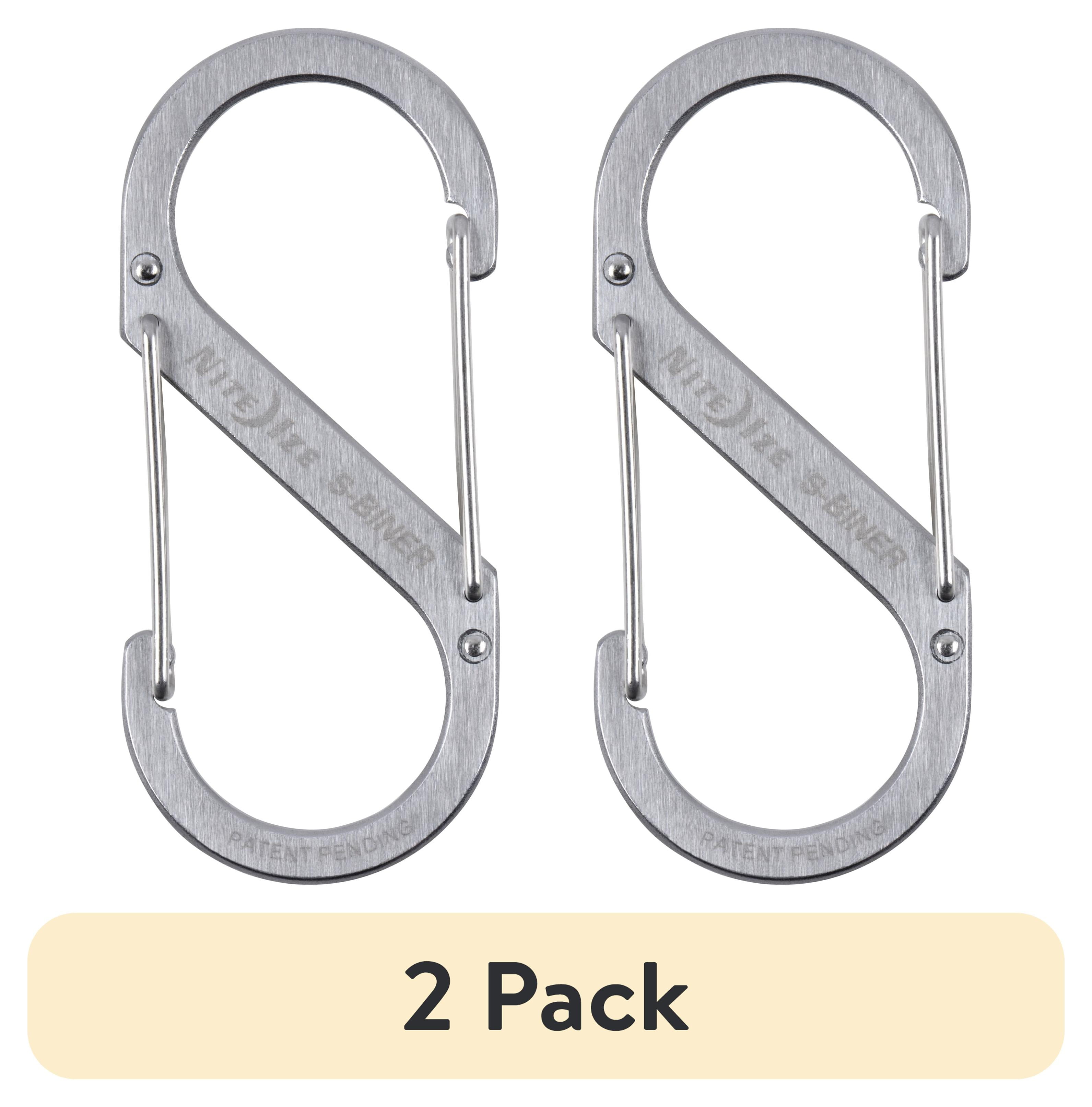 (2 pack) Nite Ize S-Biner Stainless Steel Dual Carabiner #4 - Stainless ...
