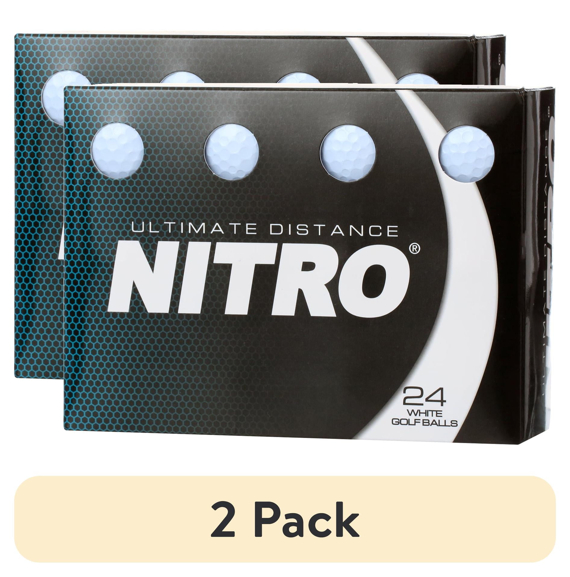 (2 pack) Nitro Ultimate Distance Golf Balls, 24 Pack, White - Walmart.com