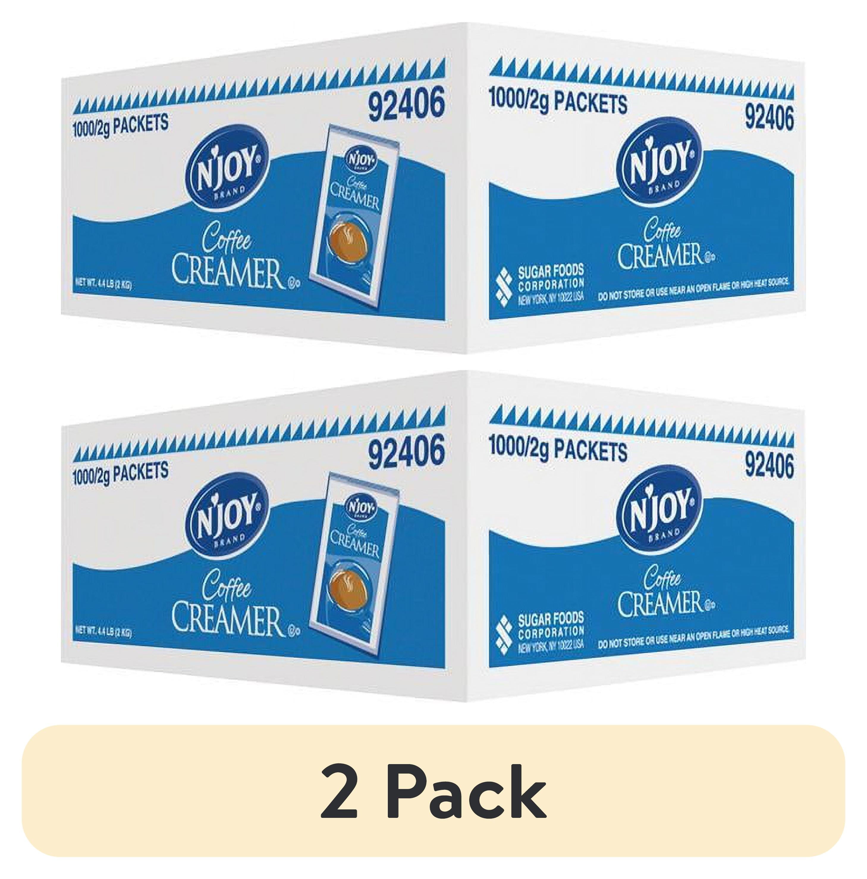 (2 pack) Njoy, SUG92406, N'Joy Nondairy Creamer Packets, 1000 / Box ...