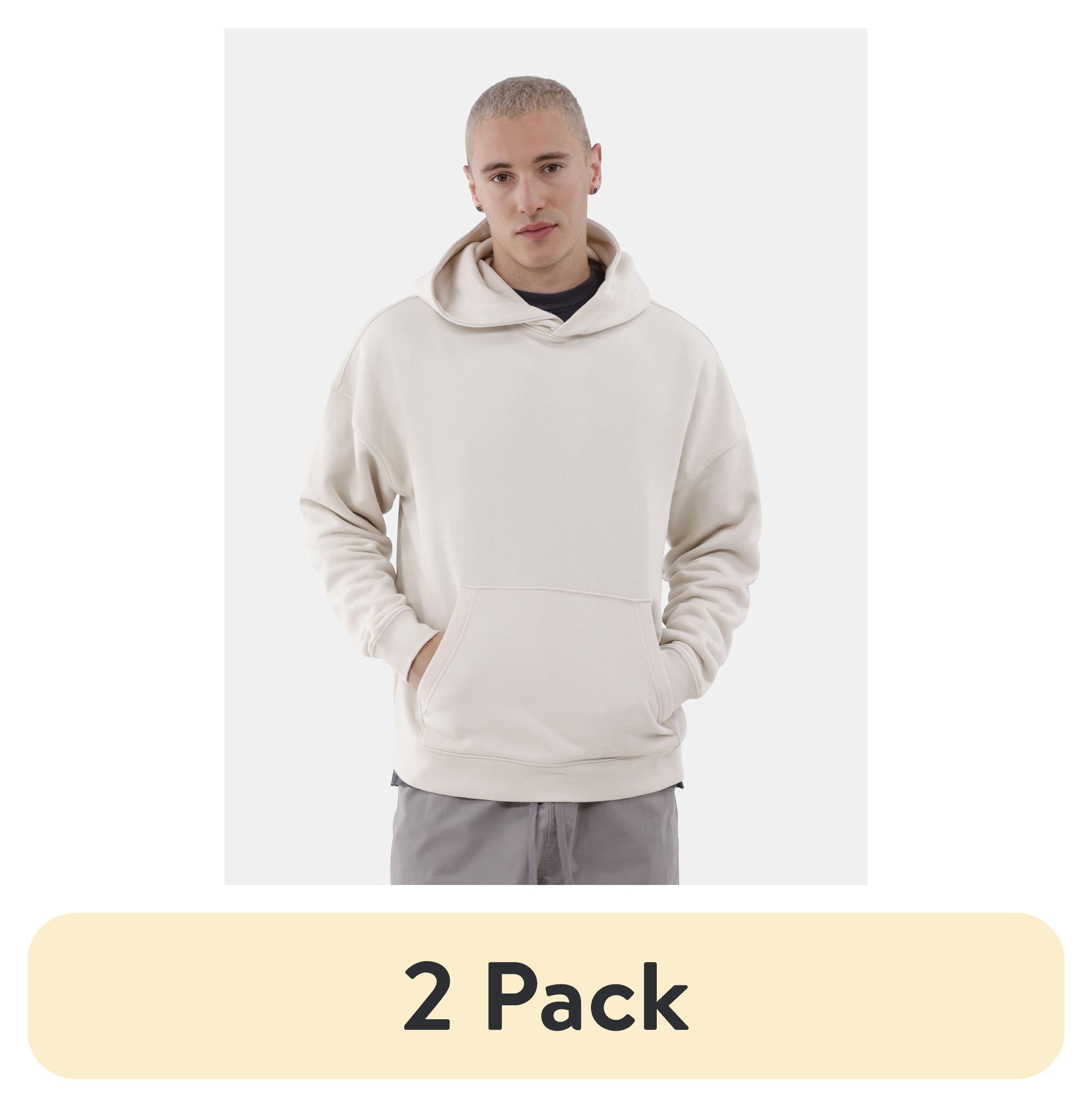 (2 pack) No Boundaries All Gender Oversized Fleece Hoodie Sweatshirt ...