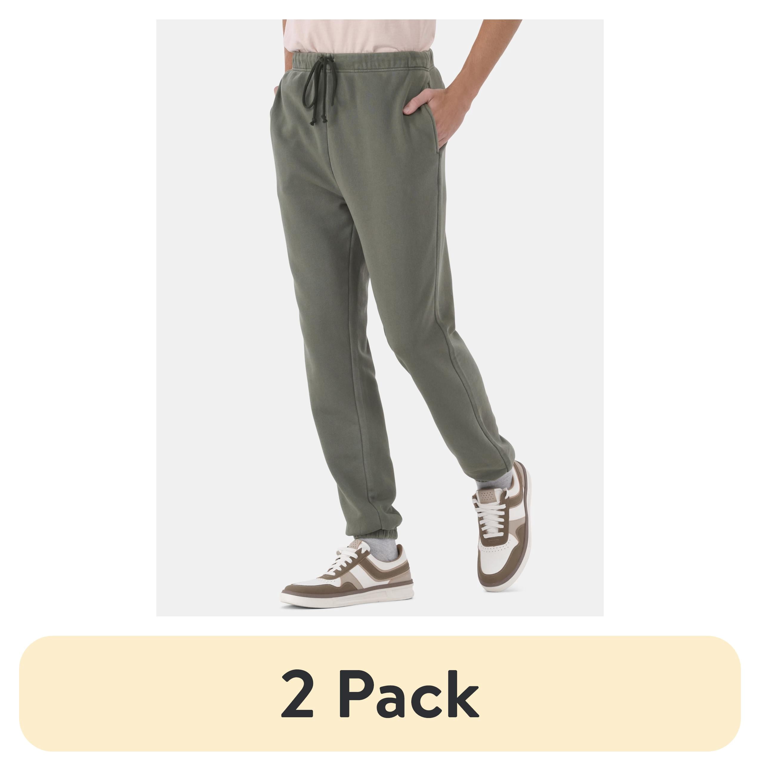 (2 pack) No Boundaries All Gender Soft Fleece Jogger Pants, 30" Inseam ...
