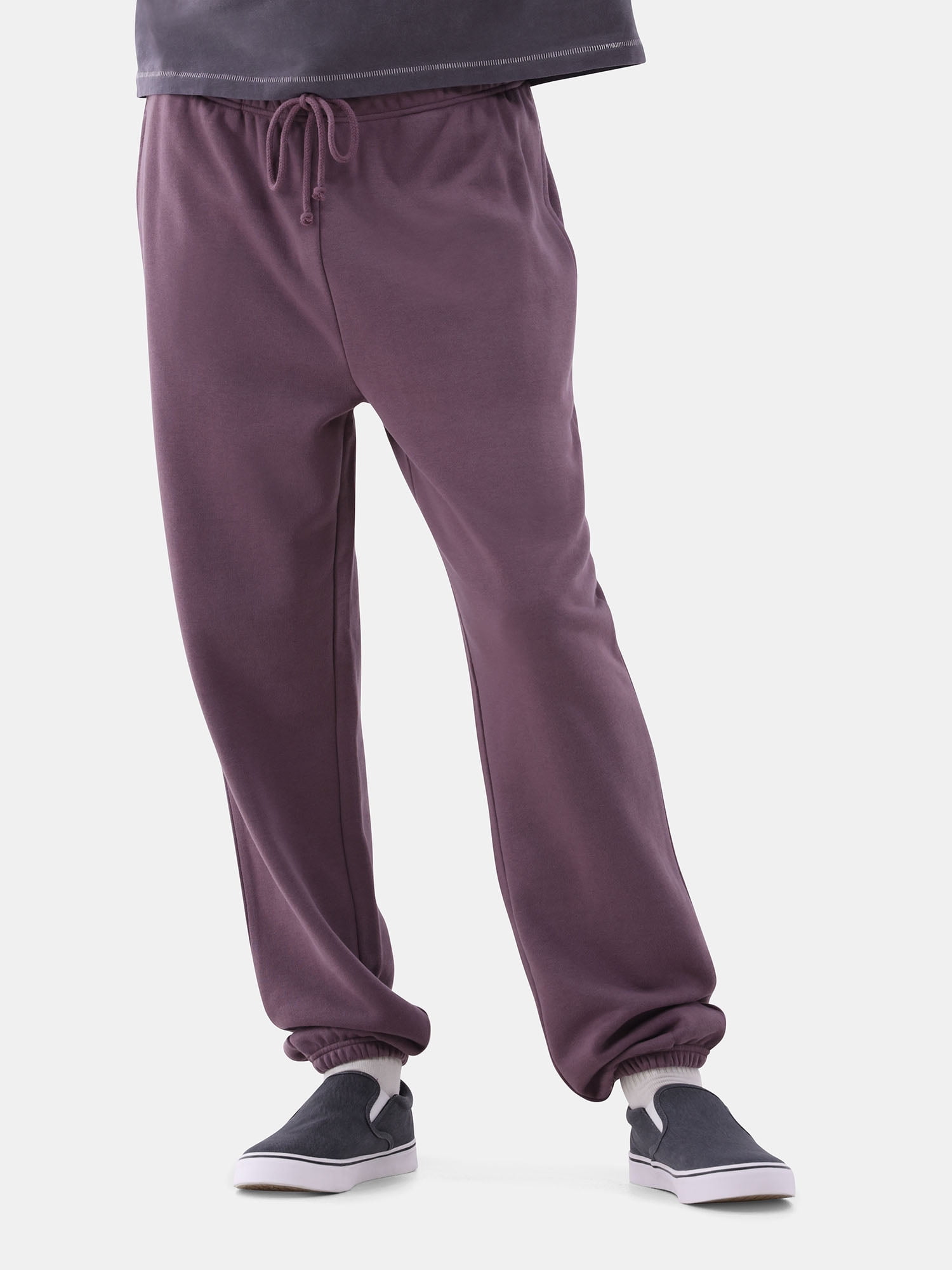 (2 pack) No Boundaries All Gender Soft Fleece Jogger Pants, 30" Inseam ...