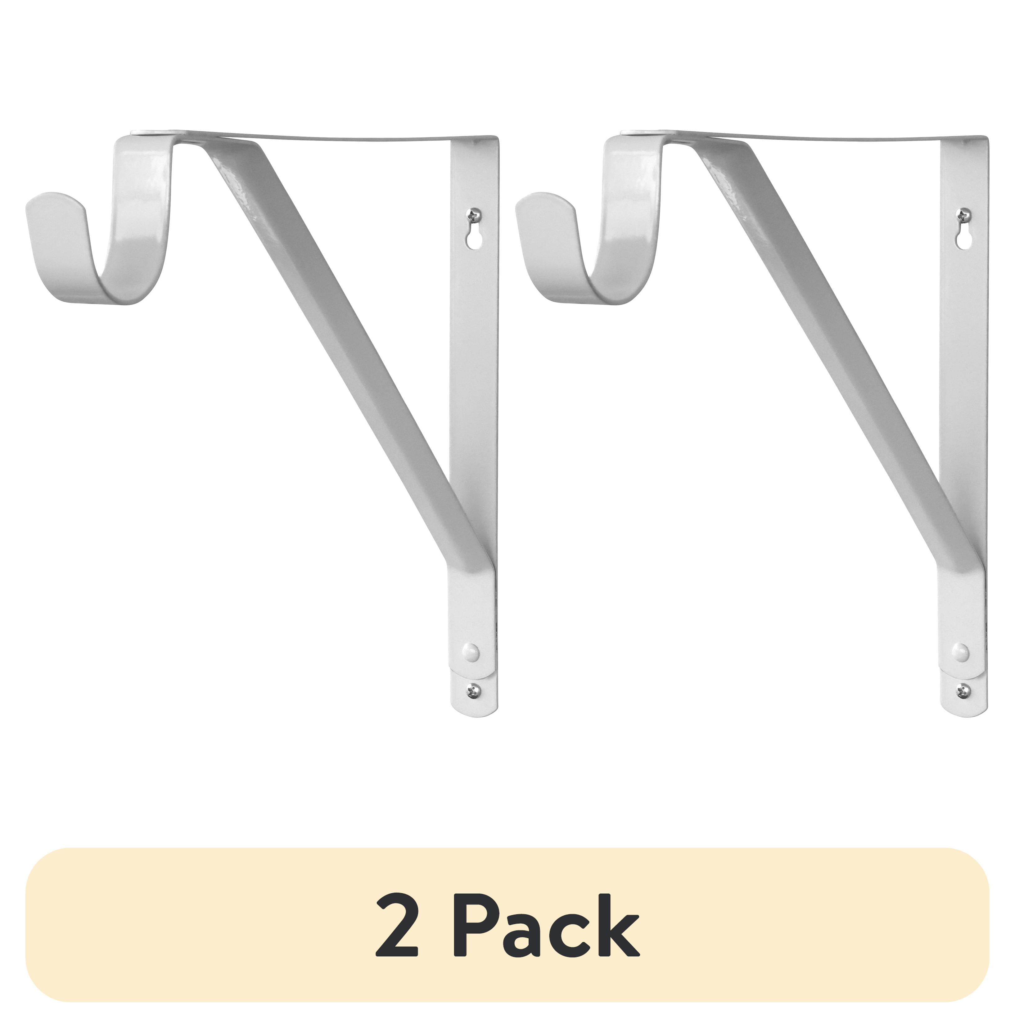 (2 pack) Nonbranded 12 inch Medium Duty Steel Shelf Bracket, with ...