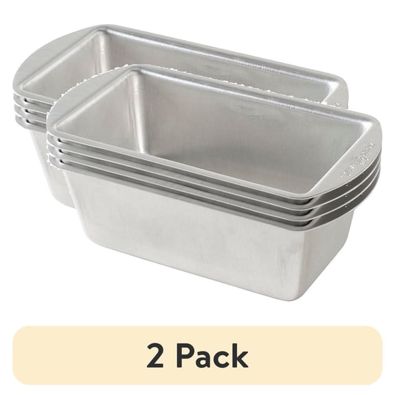(2 pack) Nordic Ware Naturals® Set of 4 Mini Loaf Pans - Walmart.com