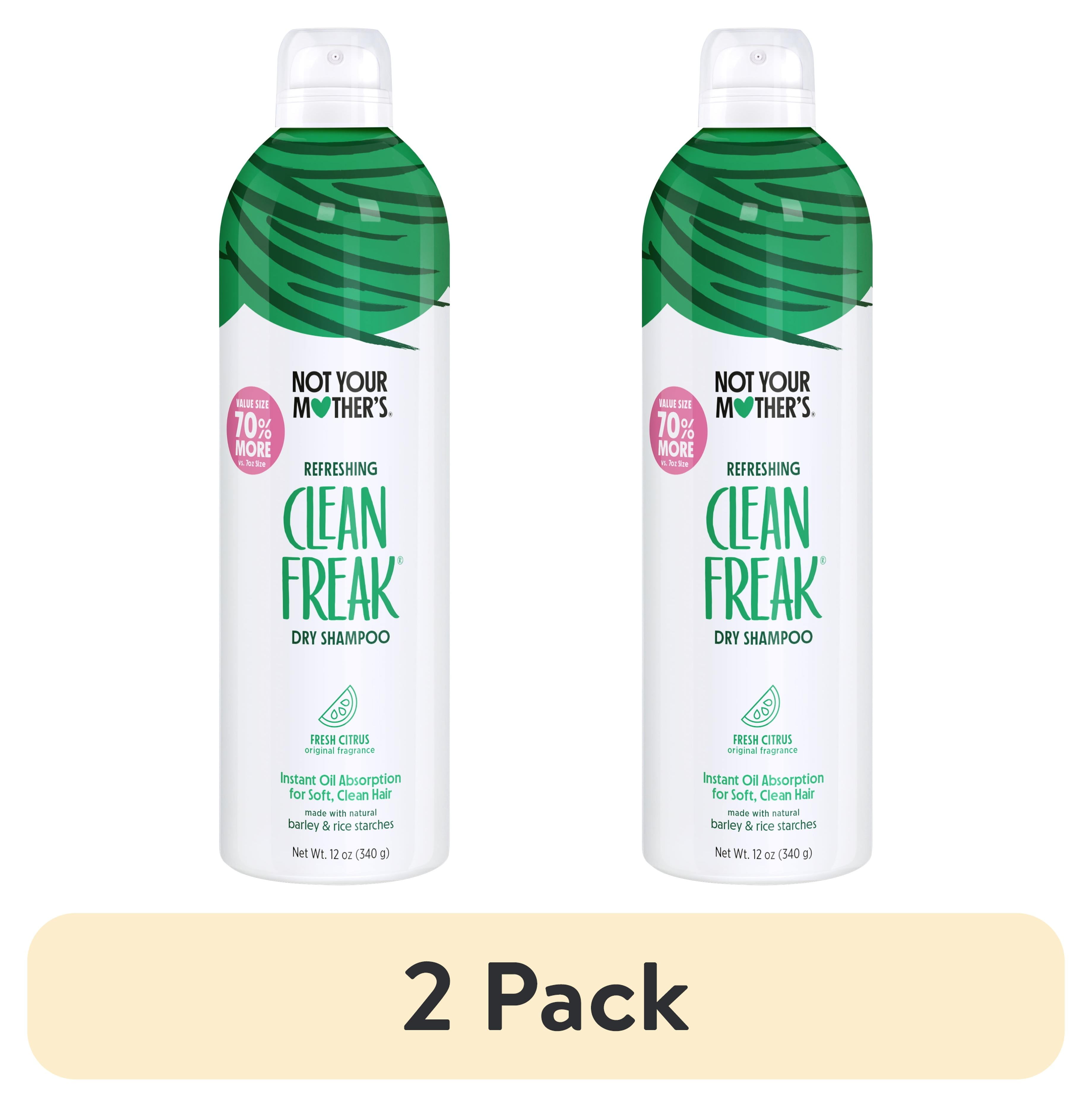 (2 pack) Not Your Mother's Clean Freak Refreshing Jumbo Dry Shampoo, 12 ...