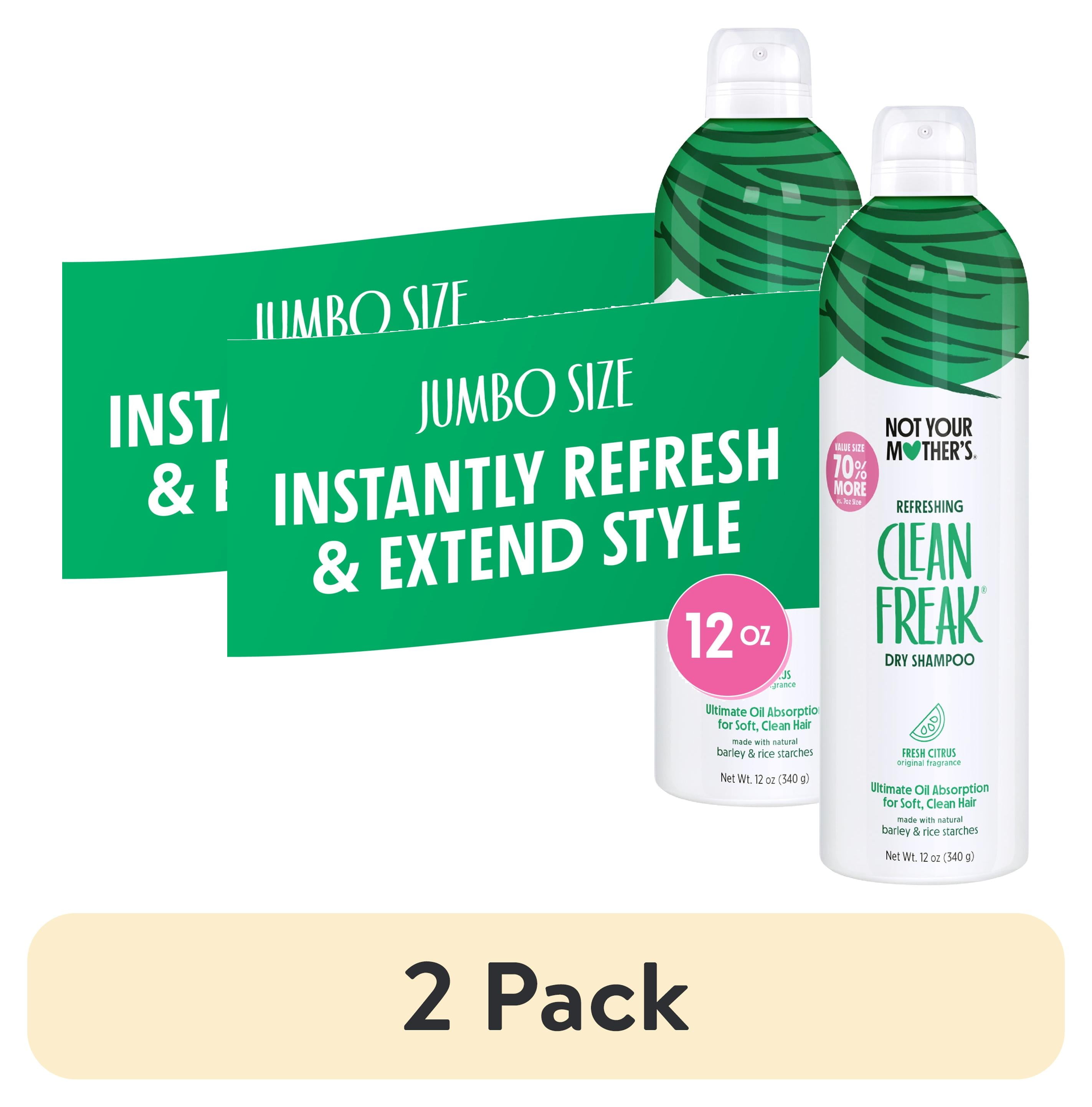 (2 pack) Not Your Mother's Clean Freak Refreshing Jumbo Dry Shampoo, 12 ...