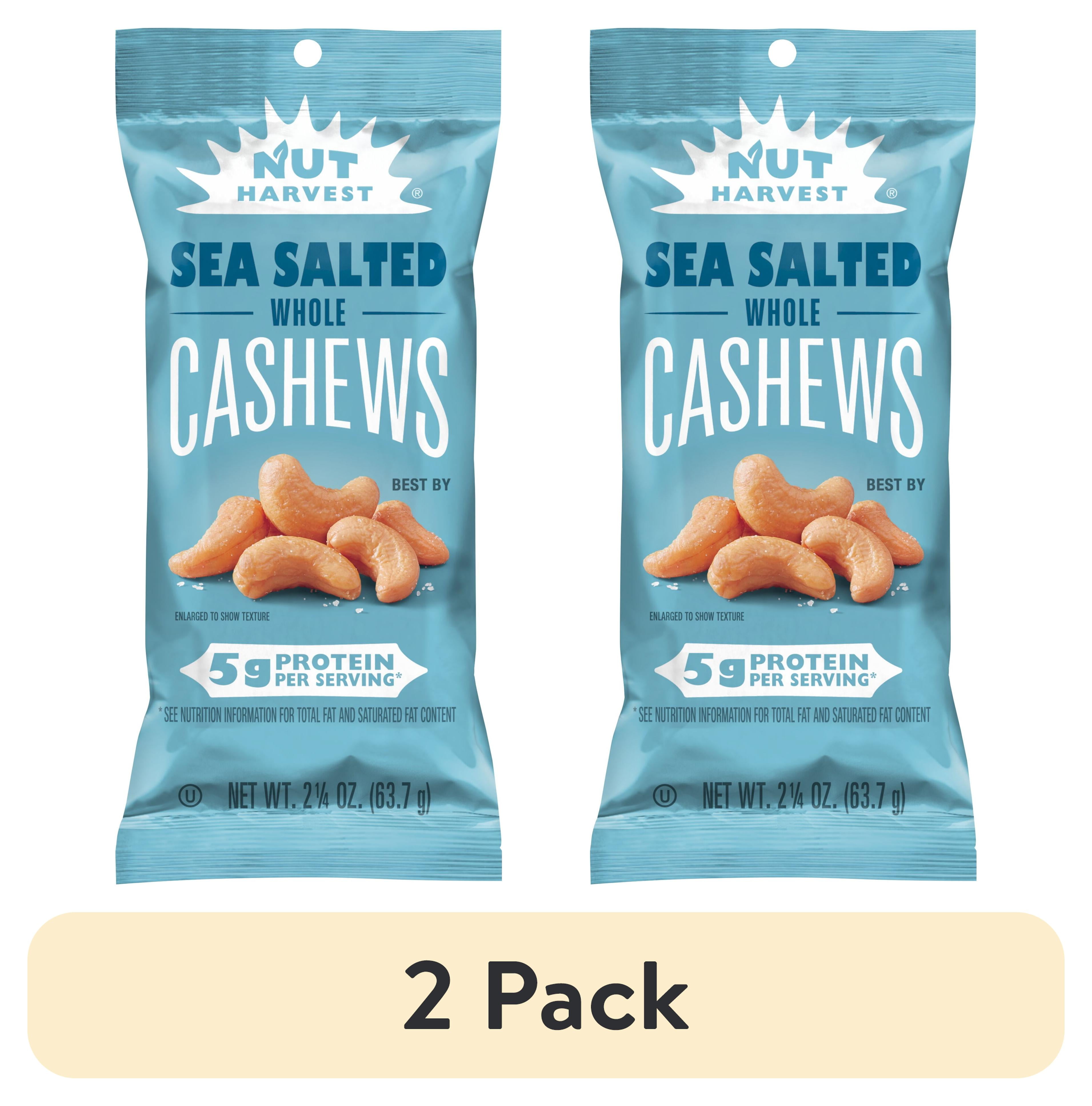 (2 pack) Nut Harvest Cashews, 2.25 oz - Walmart.com