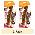 (2 pack) Nylabone Power Chew Braided Bully Stick Alternative Dog Toy ...