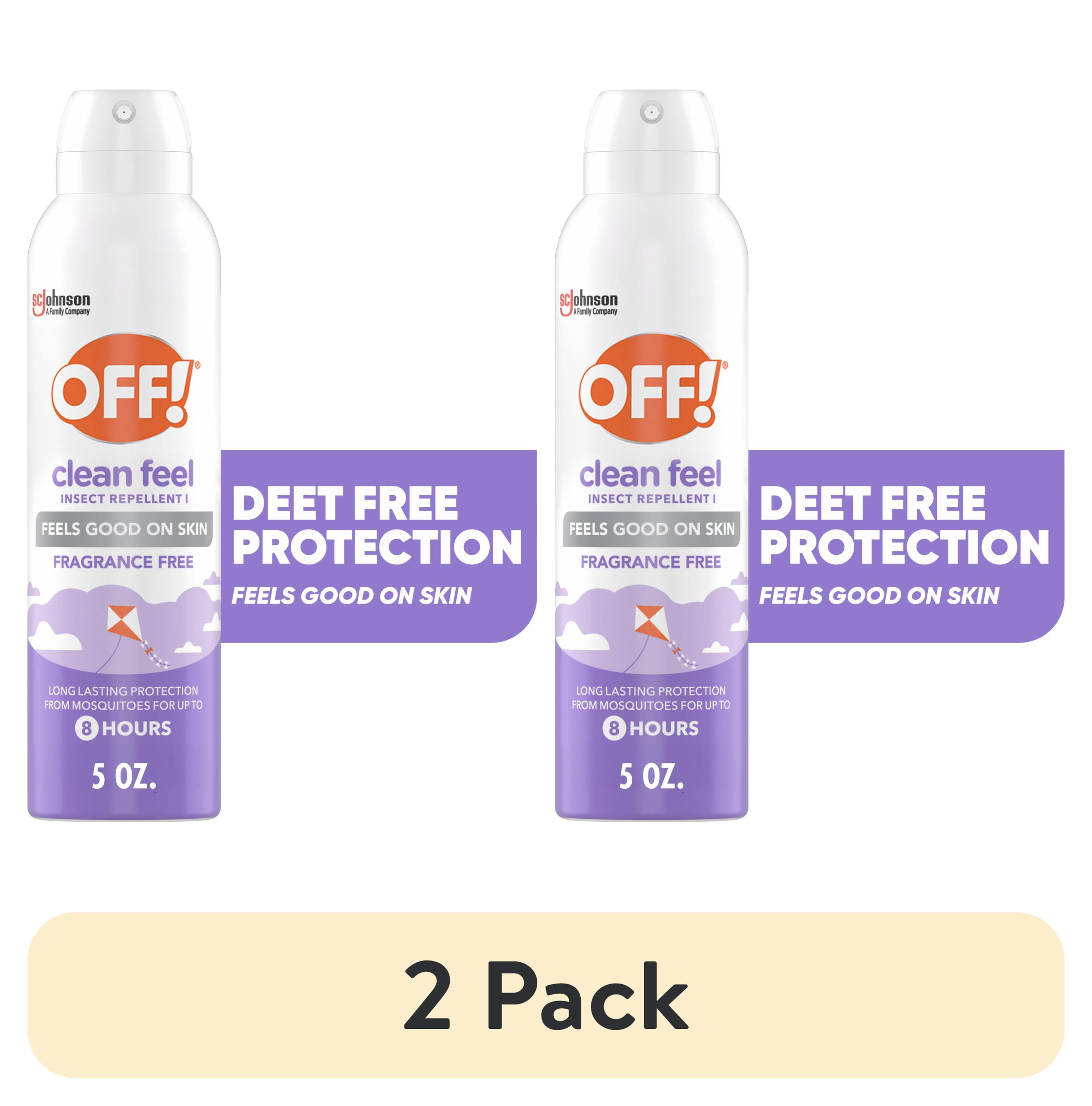 (2 pack) OFF! Clean Feel Picaridin Insect Repellent Aerosol, Mosquito ...