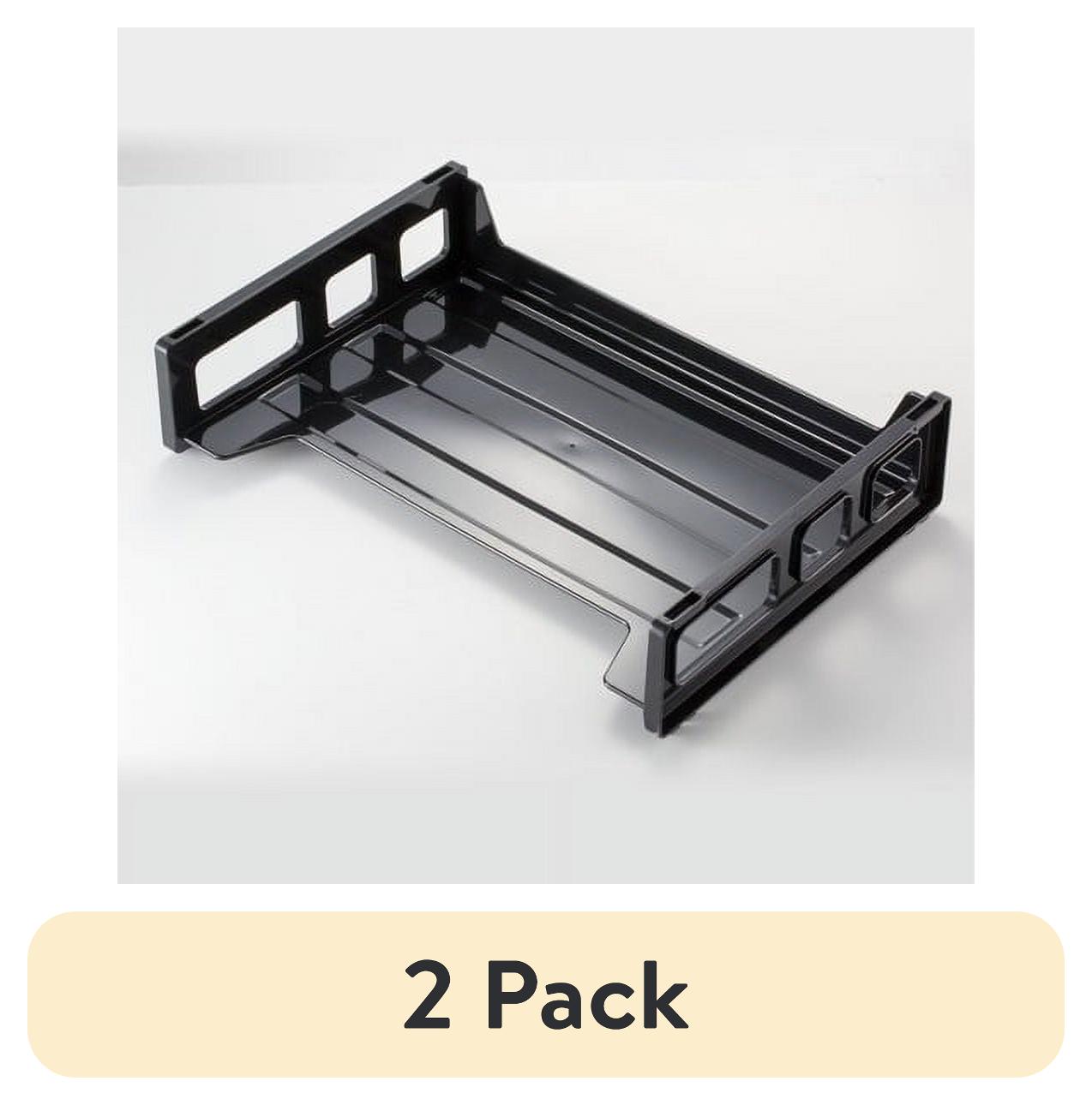 (2 pack) OIC Recycled Side Load Letter Tray 1 Compartment(s) - 1 Tier(s ...