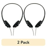 (2 pack) (2 pack) (2 pack) onn On-Ear Headphones, Black - Walmart.com