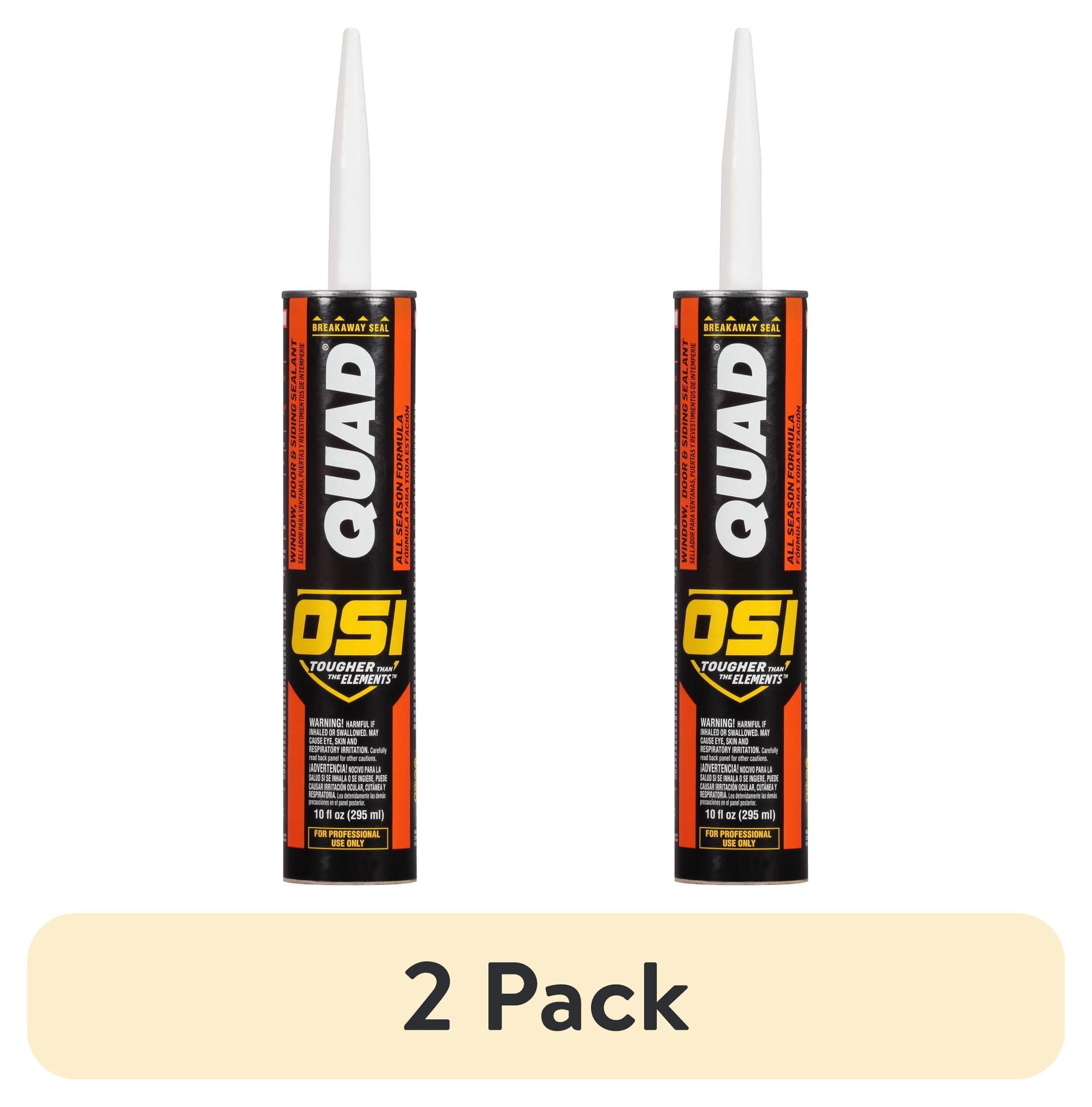 (2 pack) OSI Quad Window, Door and Siding Sealant, Pack of 1, White 10 ...