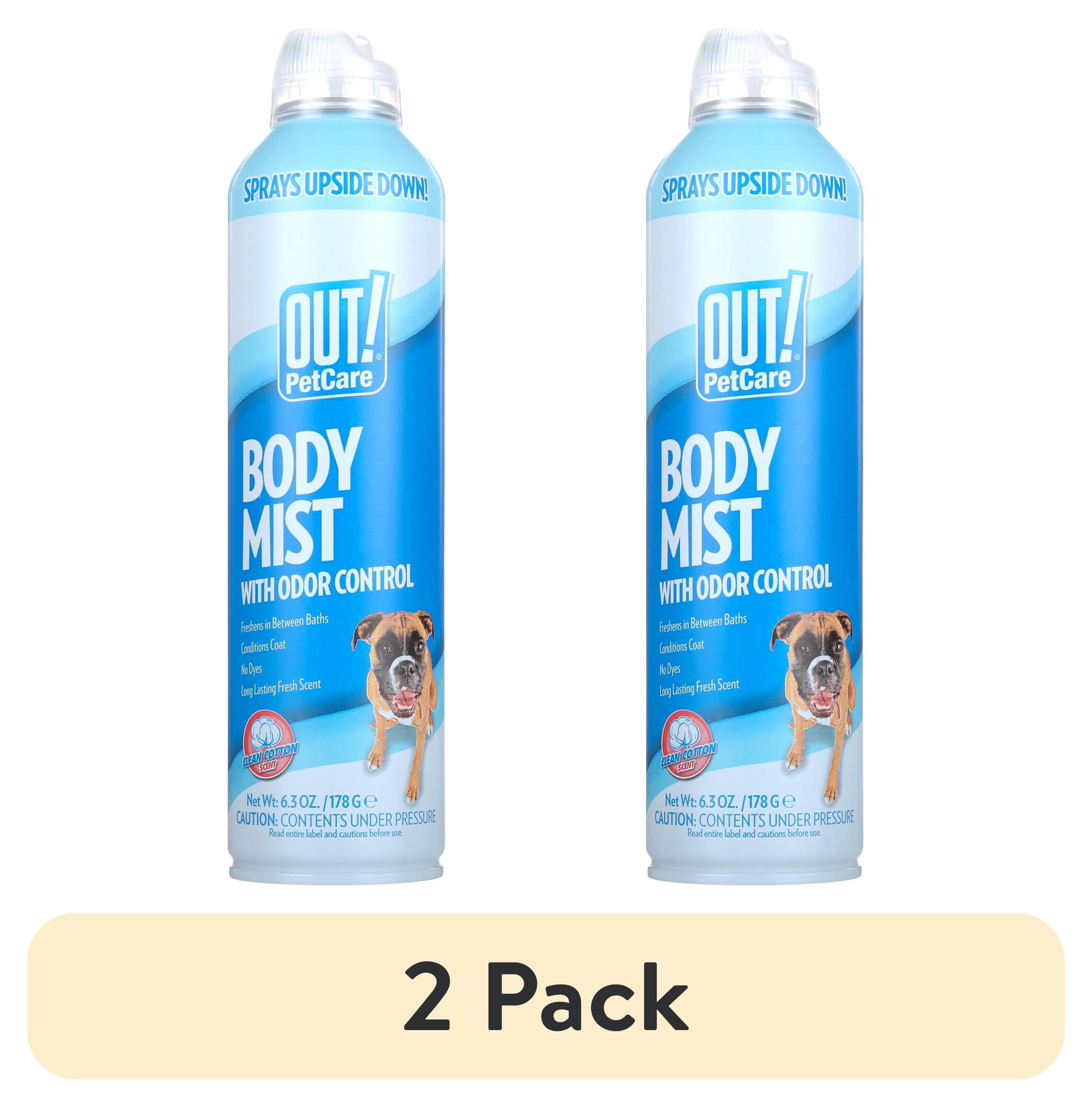 (2 pack) OUT! Dog Cologne Body Mist Spray, Clean Cotton Scent - 6.3 oz ...