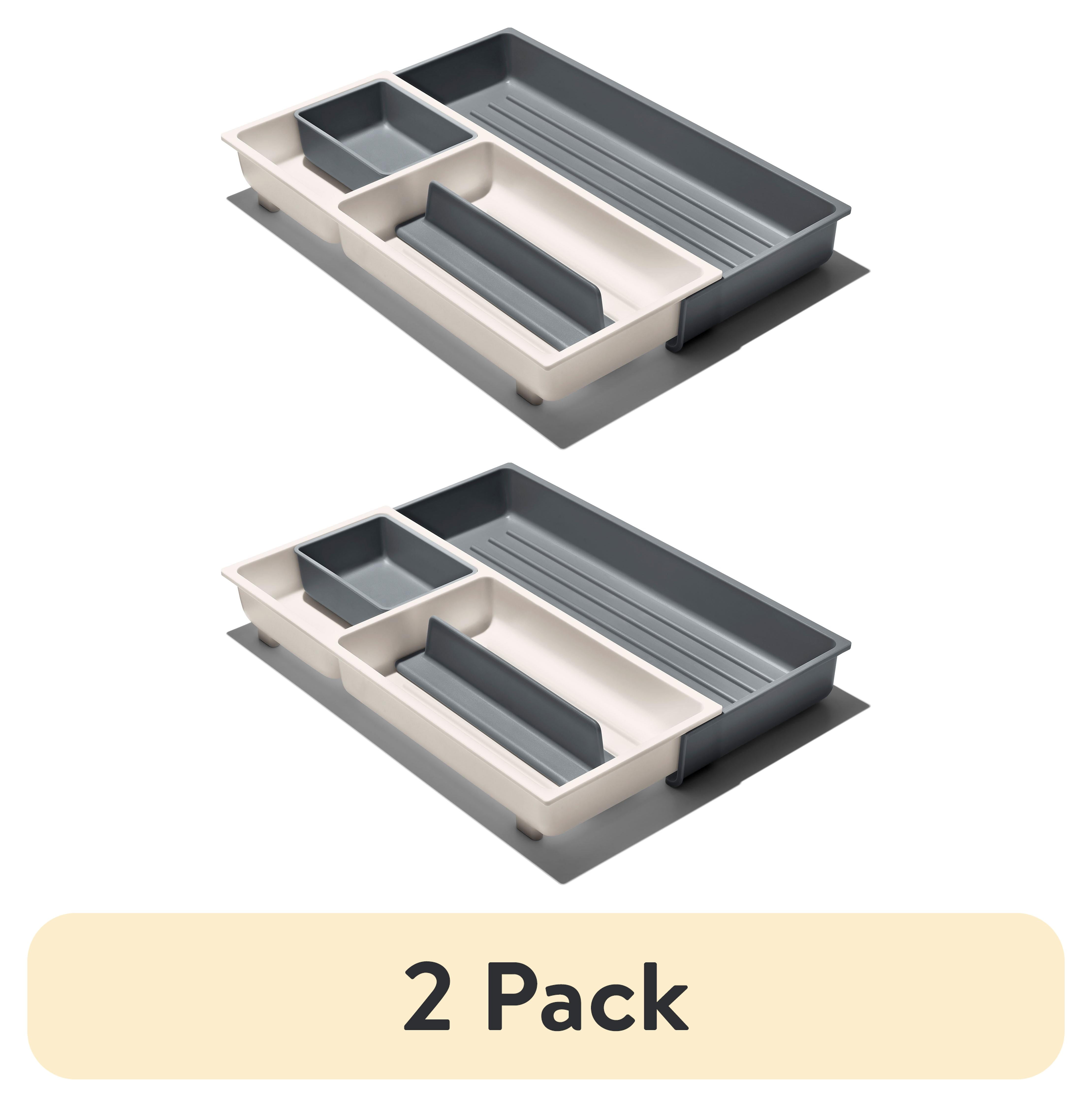 (2 pack) OXO Expandable Kitchen Tool Drawer Organizer, Gray - Walmart.com