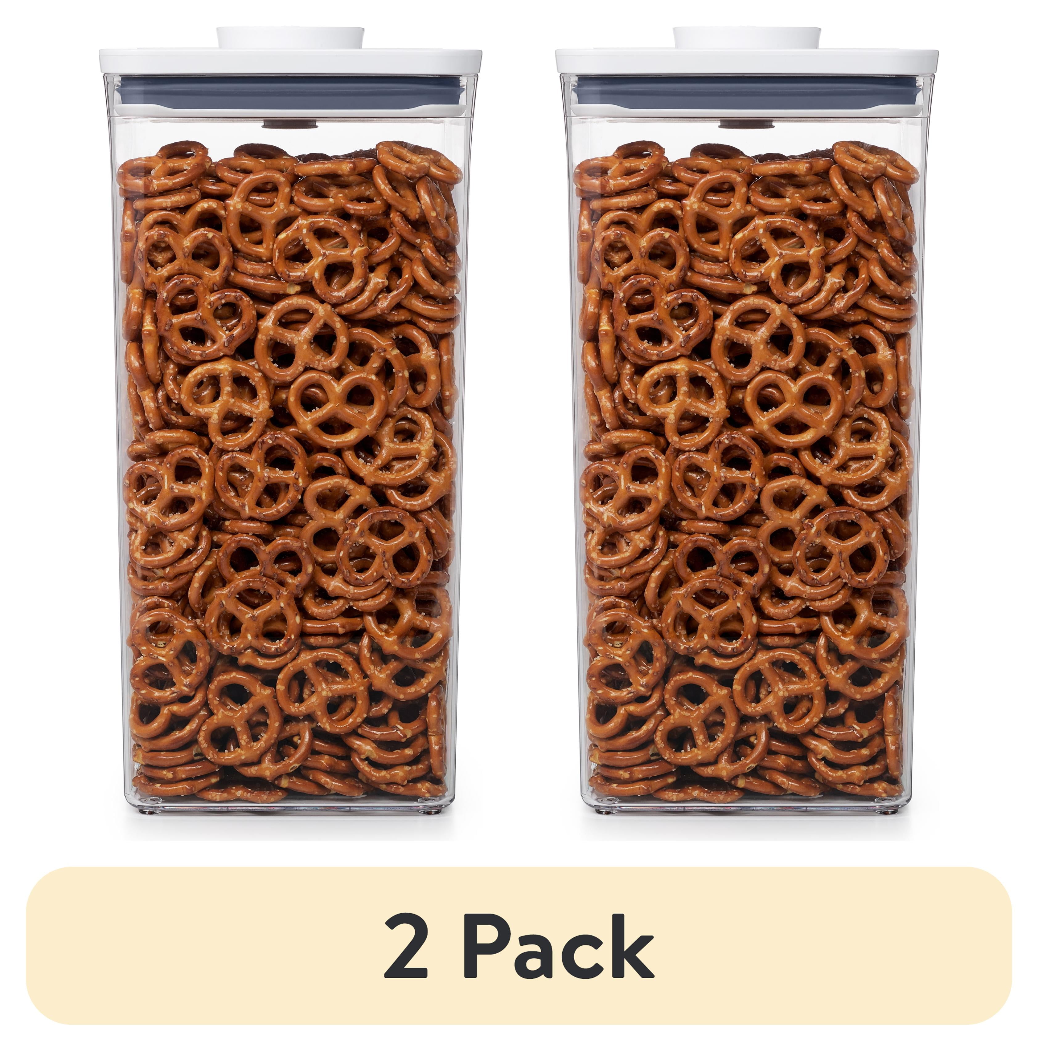 (2 pack) OXO POP Container 6-Qt Tall Big Square Food Storage Container ...