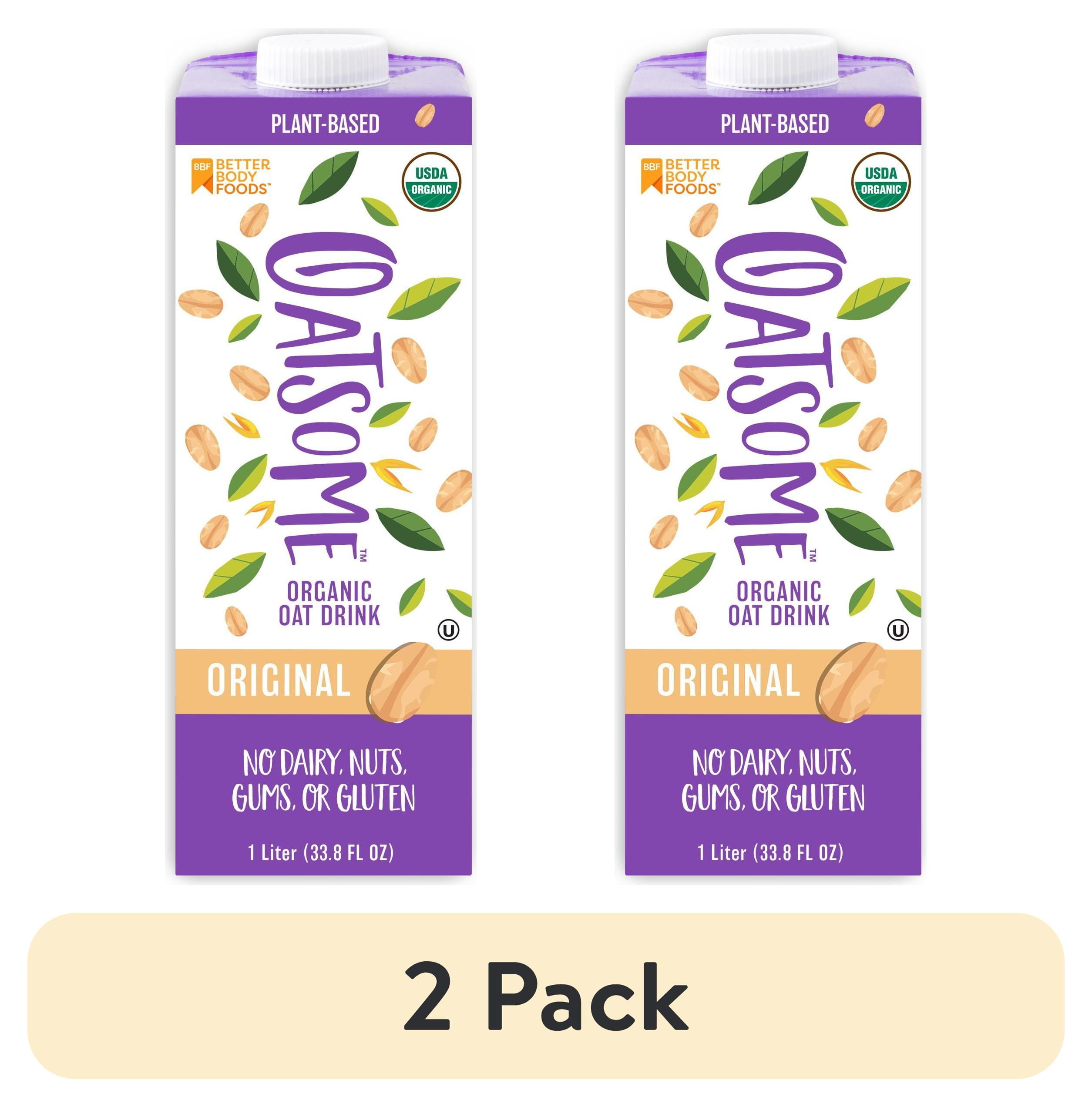 (2 pack) Oatsome Organic Oat Milk, 1-Liter Carton, 33.8 Fl Oz (Pack of ...