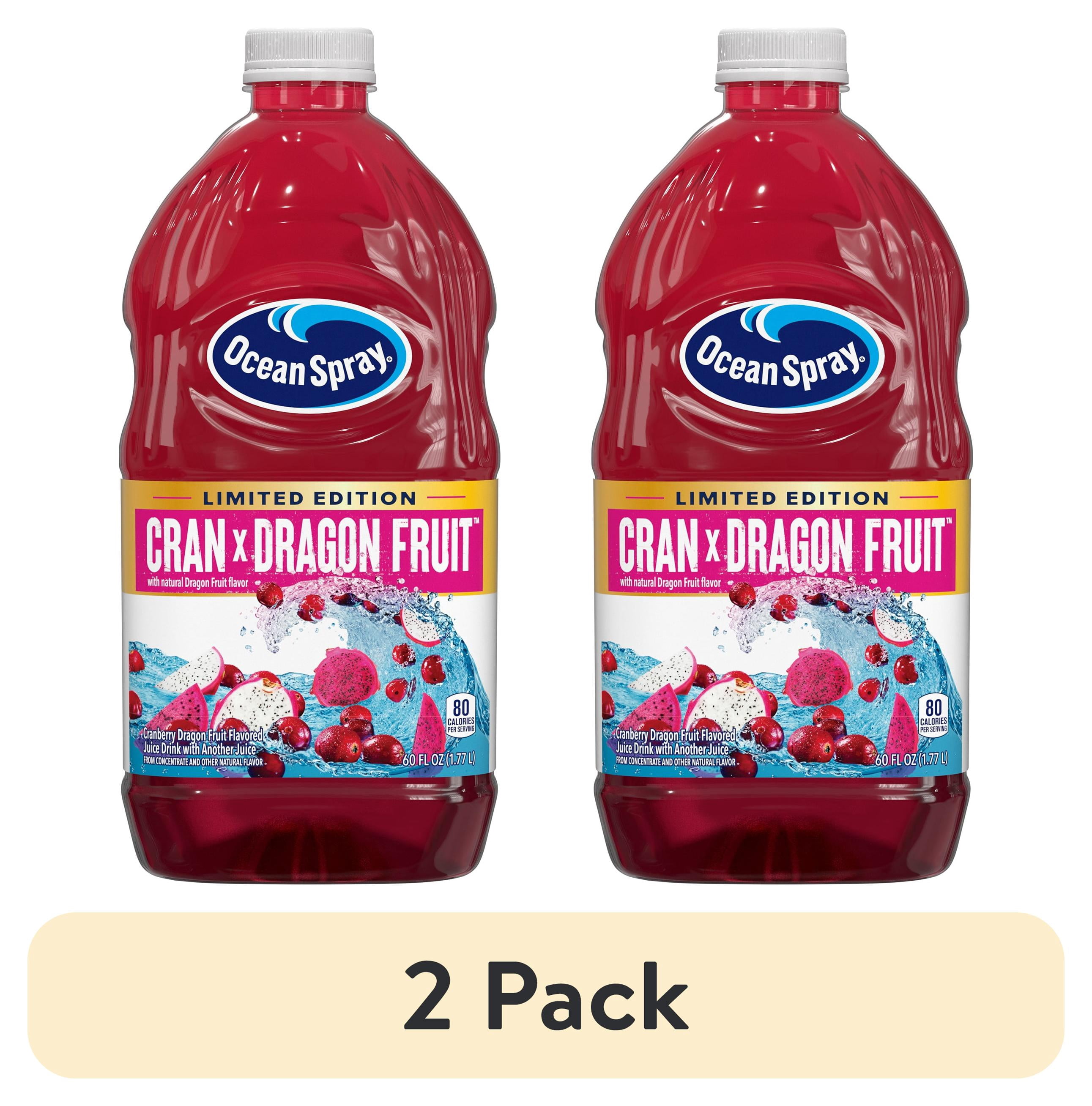 (2 pack) Ocean Spray® Cran x Dragon Fruit™ Juice Drink, 60 Fl Oz Bottle ...