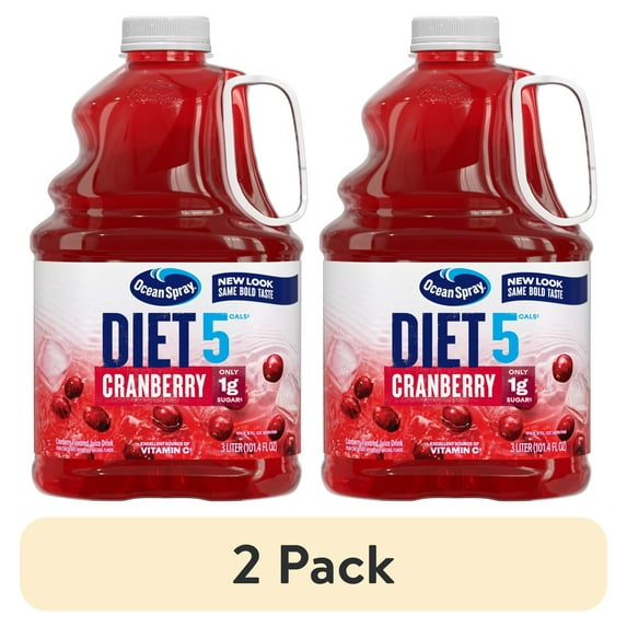 (2 pack) Ocean Spray® Diet Cranberry Juice Drink, 101.4 fl oz Bottle ...