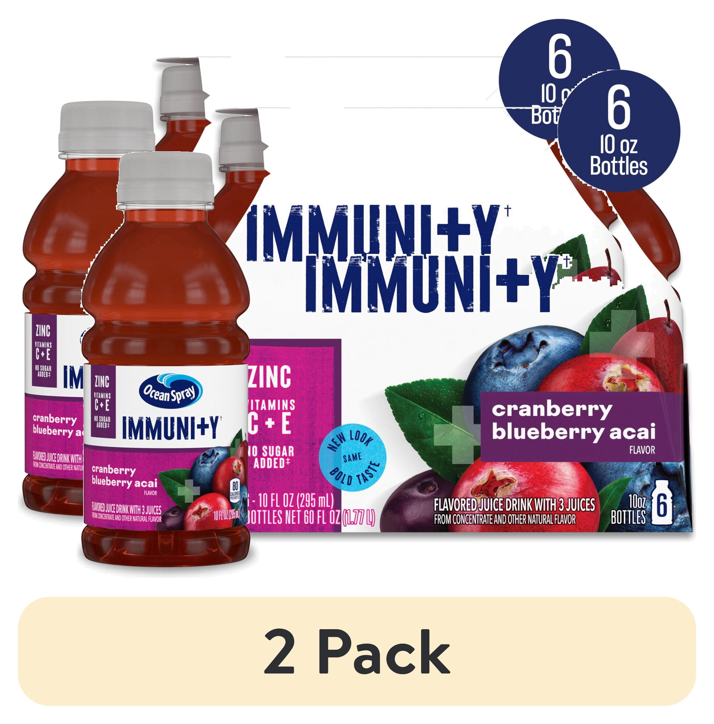 (2 pack) Ocean Spray® Immunity Cranberry Blueberry Acai flavored Juice ...