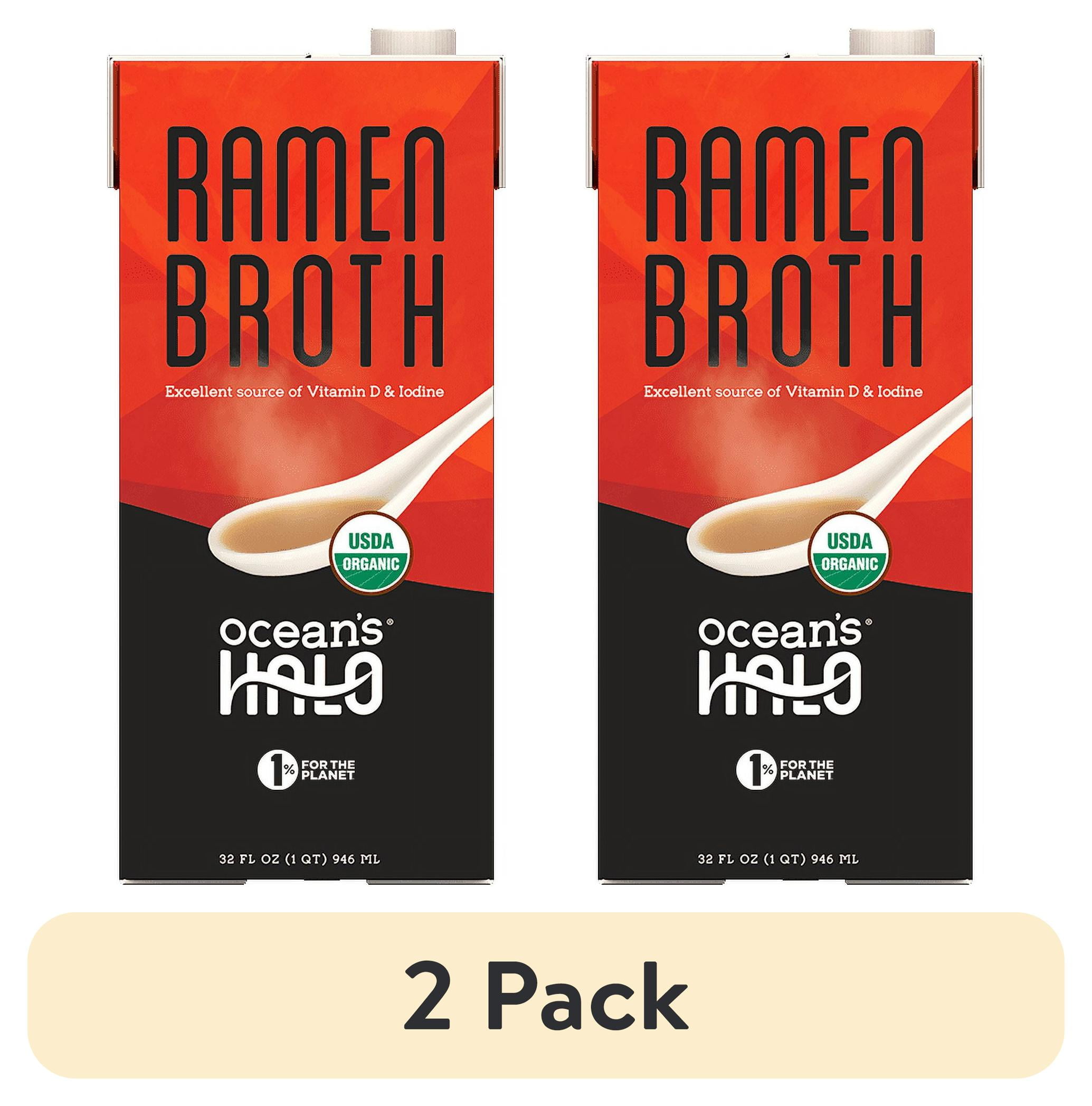 (2 pack) Ocean's Halo, Organic and Vegan Ramen Broth, 32 oz. - Walmart.com