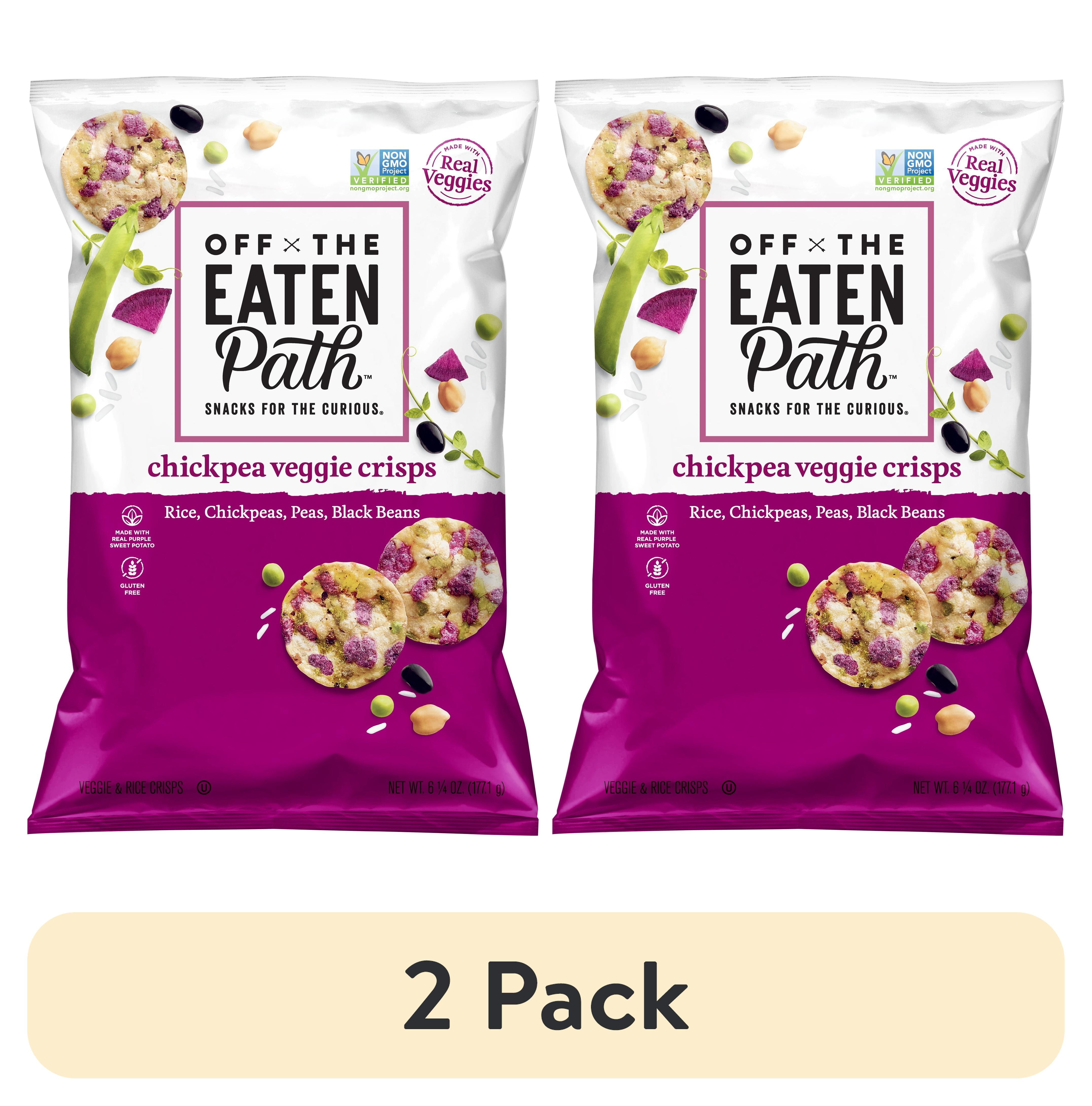 (2 pack) Off The Eaten Path, Chickpea Veggie Crisps, 6.25 oz Bag ...