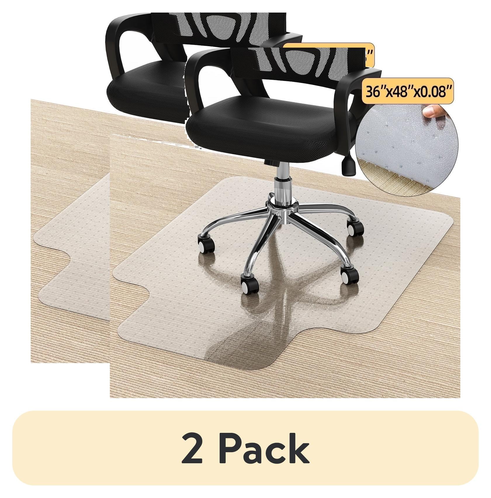 (2 pack) GPED Office Chair Mat for Carpet, 36" x 48" Carpet Protector ...