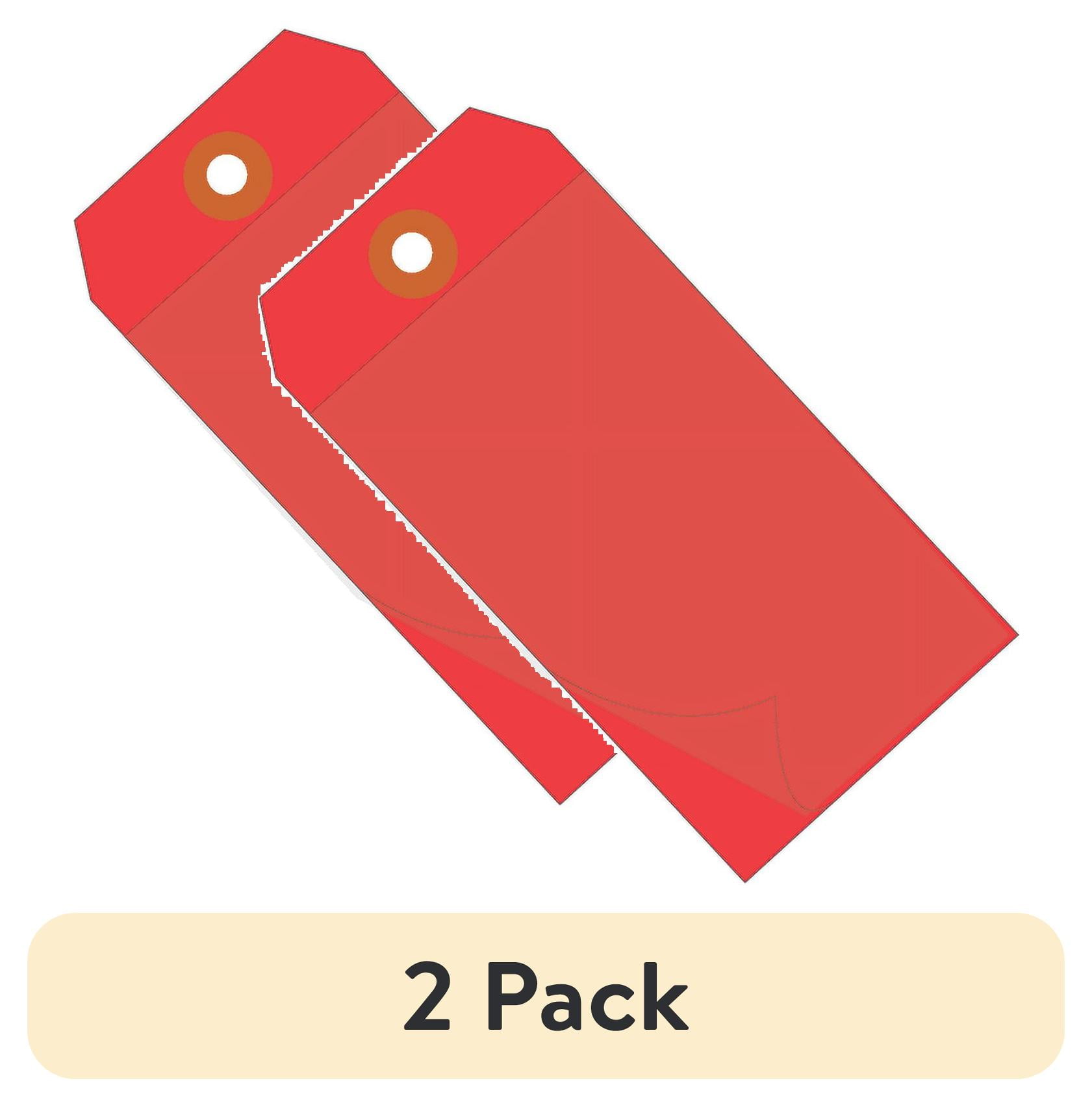 (2 pack) Office Depot® Brand Self-Laminating Tags, 4 3/4" x 2 3/8", 95% ...