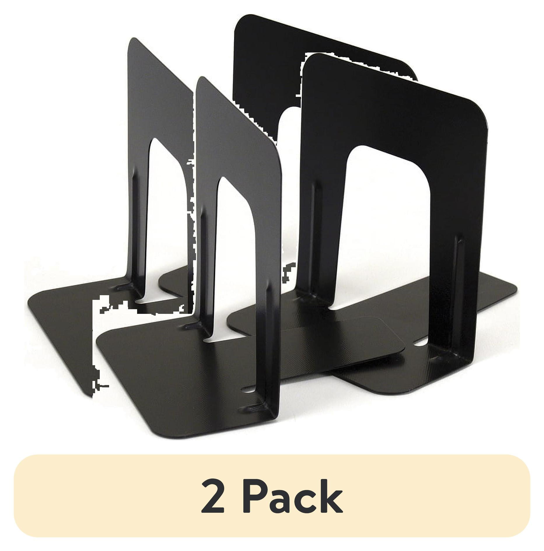 (2 pack) Officemate 5-inch Standard Steel Bookends, Modern/Minimalist, 1 Pair, Black (93021 ...
