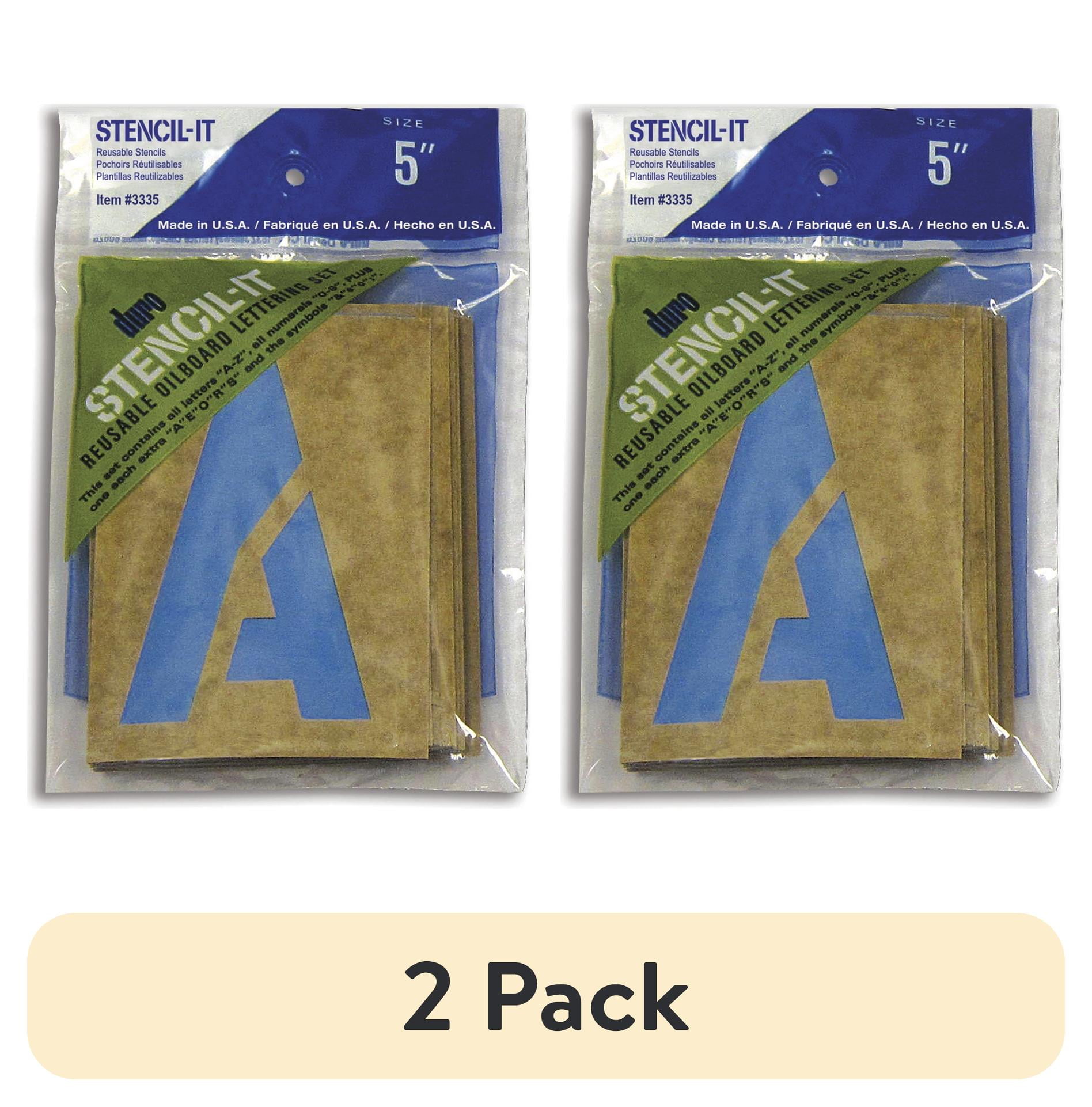 (2 pack) Oil Board Stencils: Brown, 5 inches - Walmart.com