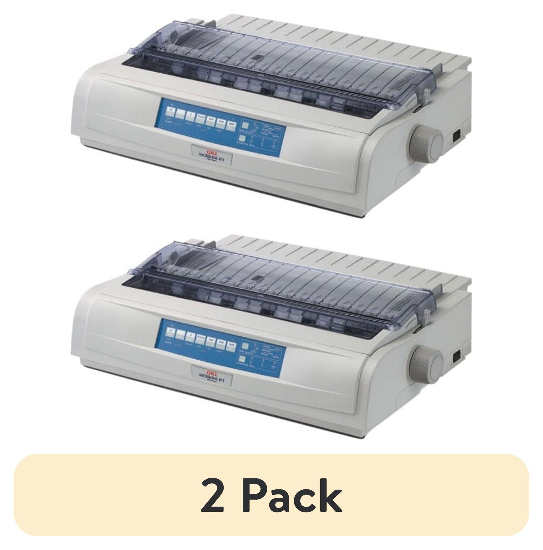 (2 pack) Oki MICROLINE 491 Dot Matrix Printer - Walmart.com