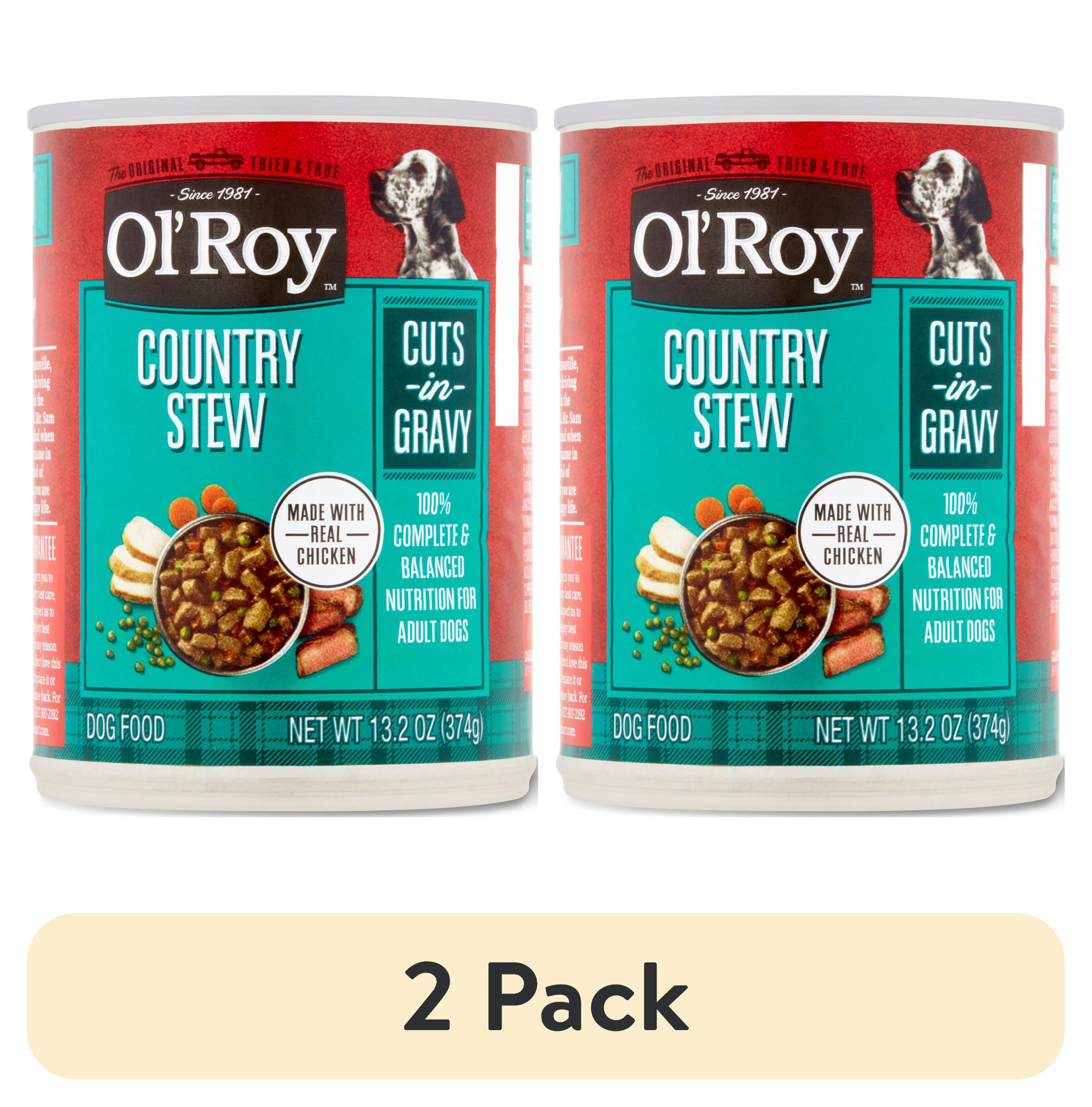 (2 pack) Ol' Roy Chicken Flavor Stew Wet Dog Food for Adult, 13.2 oz ...
