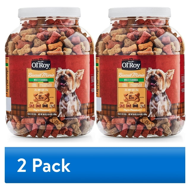 (2 pack) Ol' Roy Multi Flavored Biscuits for Mini Breeds, Dry, 36 oz ...