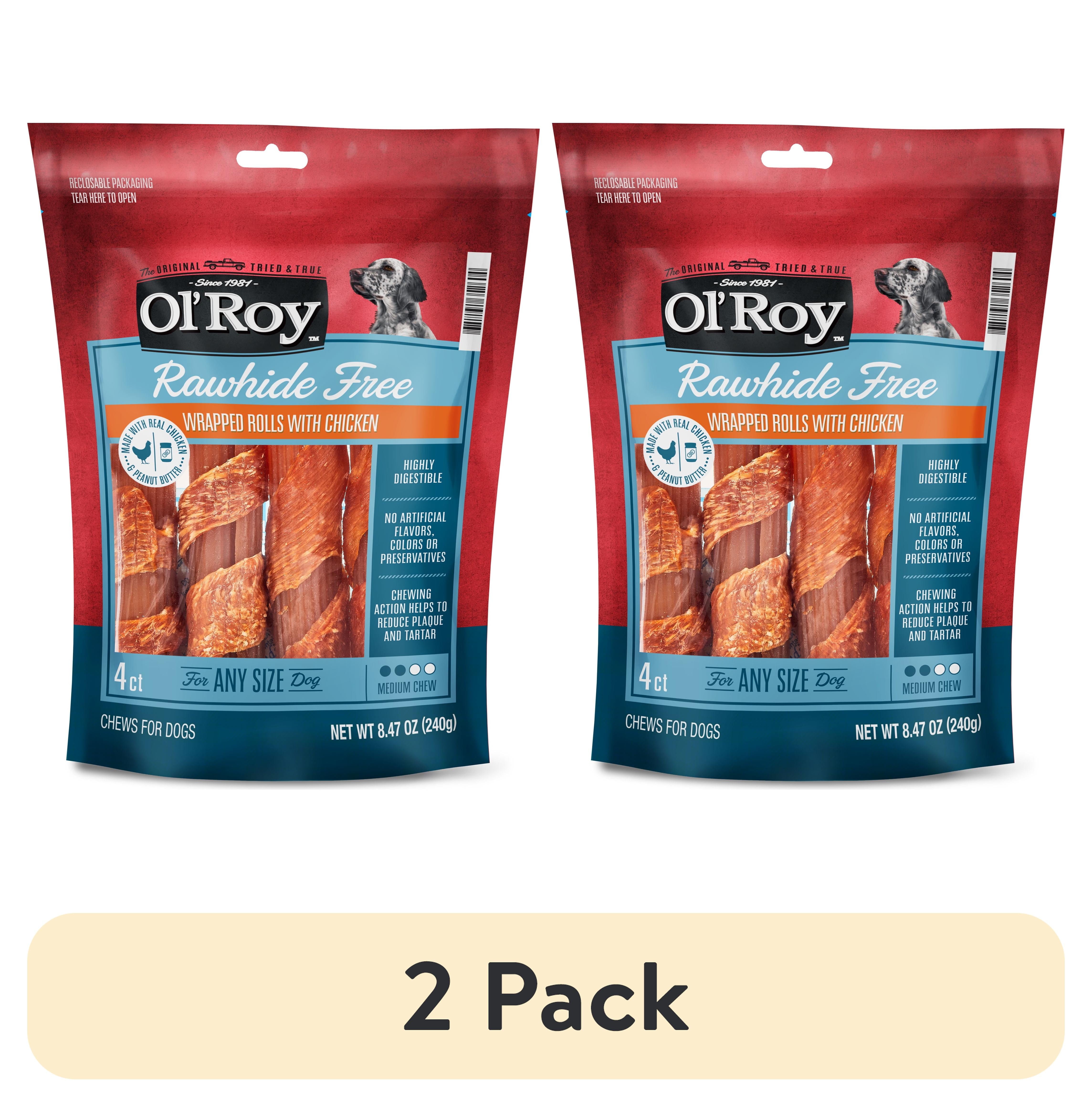 (2 pack) Ol' Roy Chicken & Peanut Butter Flavor Stick Treats for Dogs ...
